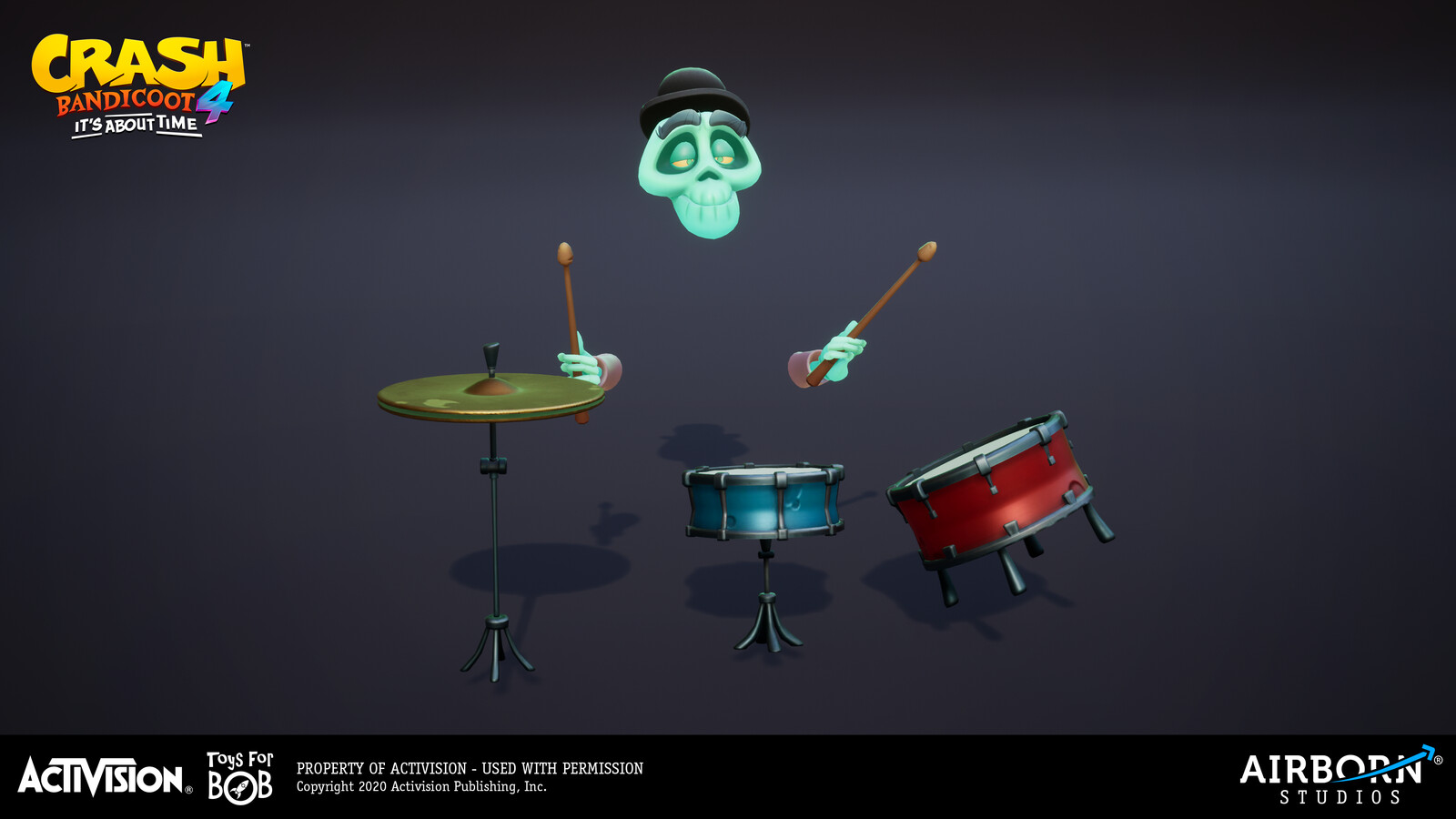 Airborn Studios - Crash Bandicoot 4 - Skeleton Musicians