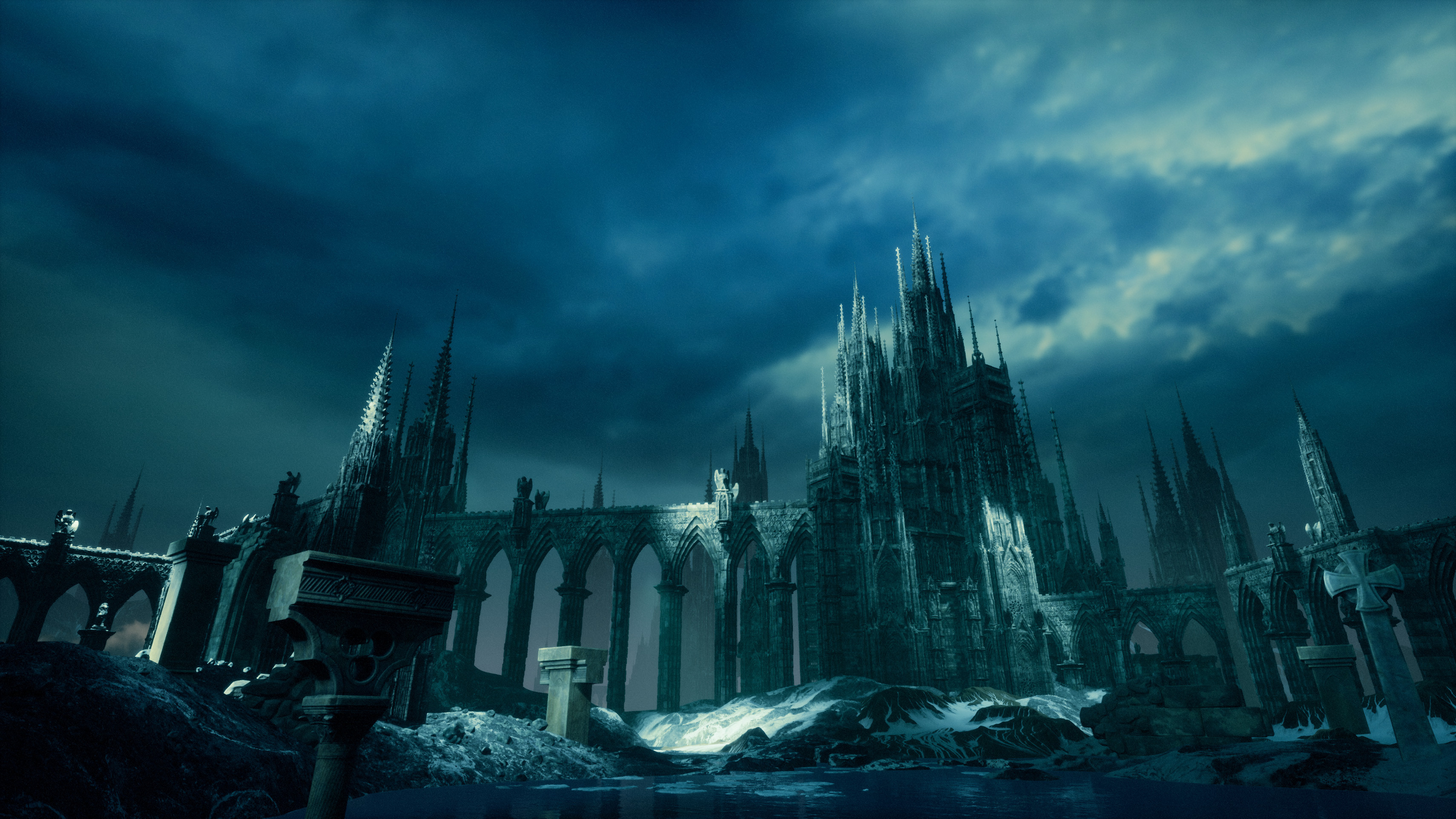 Leartes Studios - The Castle of the IceKing / Unreal Engine Concept Art