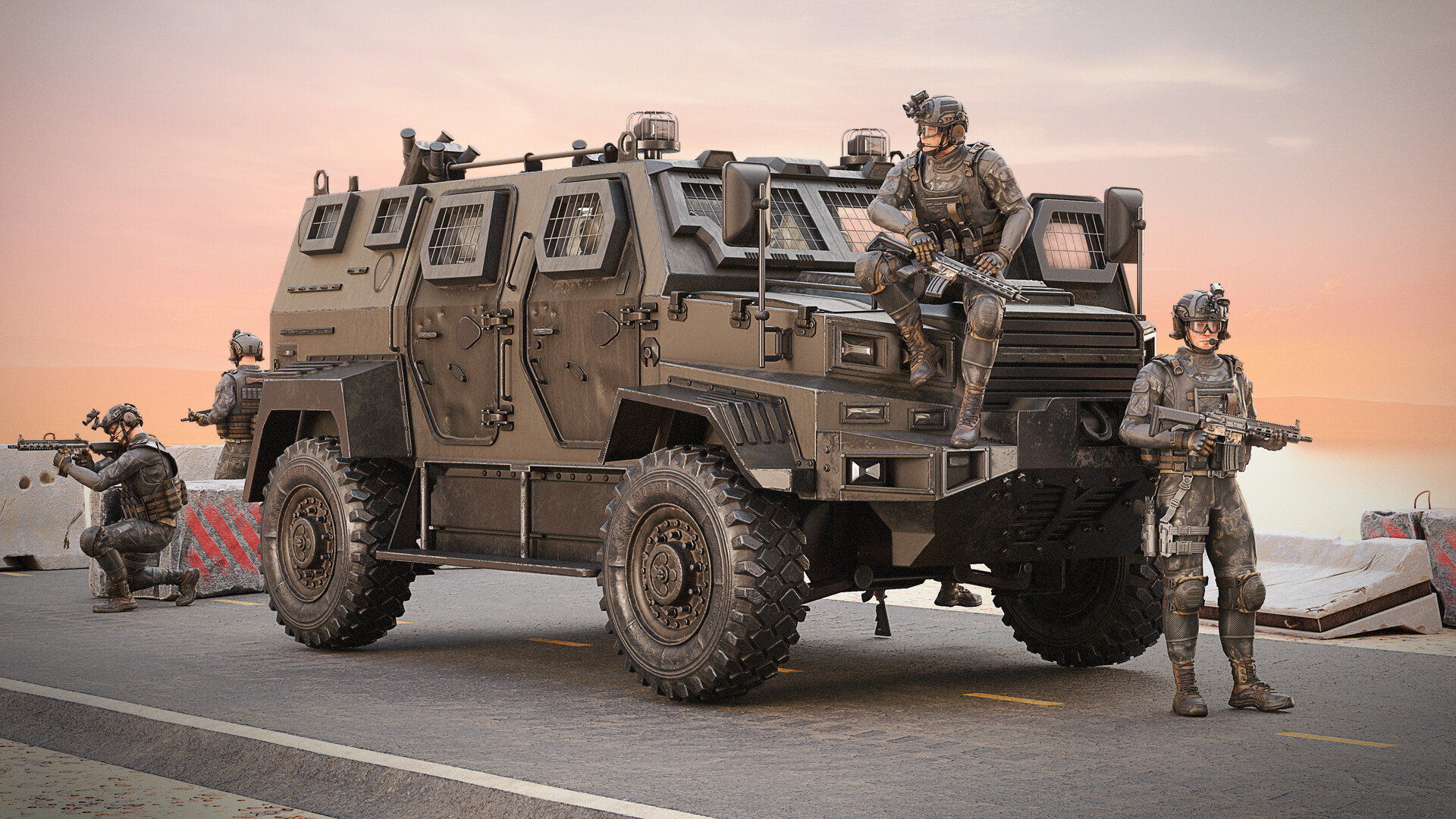 ArtStation - Ejder 4x4 Blockpost