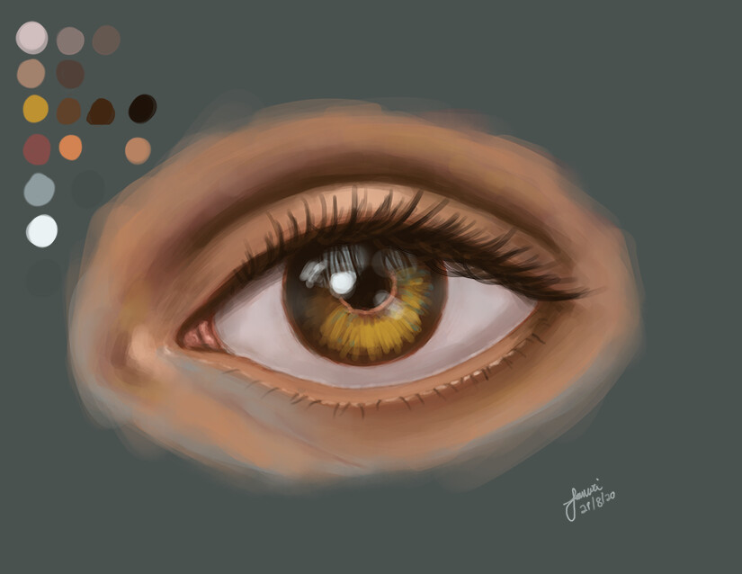 ArtStation - Learning To Paint The Eye