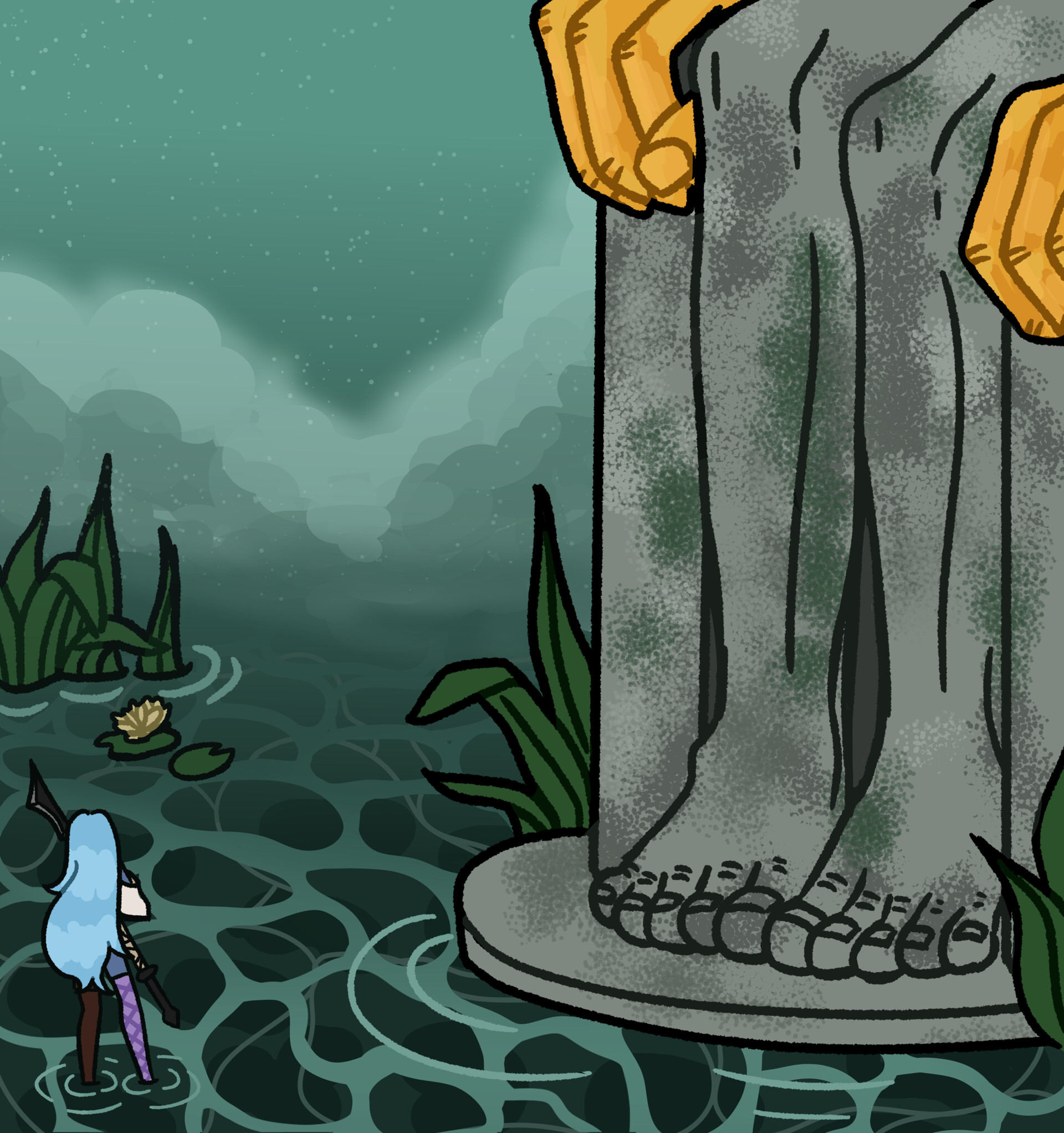 ArtStation - Encounter of the Golden Hand