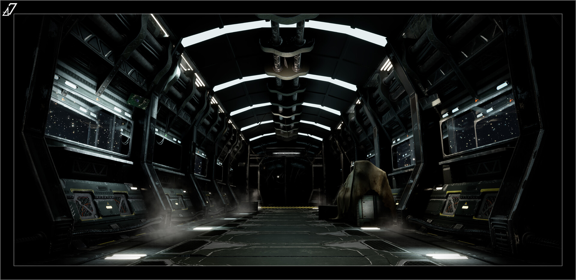 ArtStation - Sci-Fi corridor