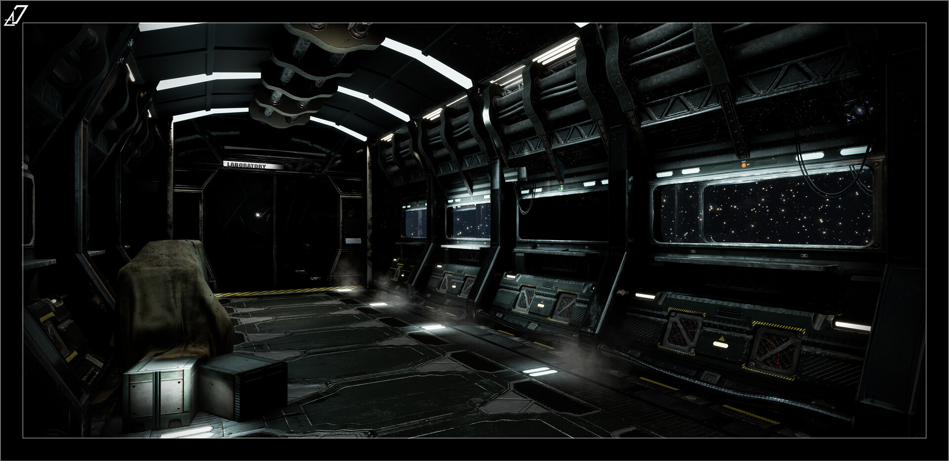 Alexander Dahlem - Sci-Fi corridor