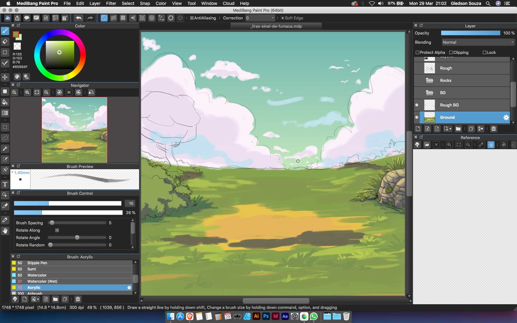 how to draw smoke medibang