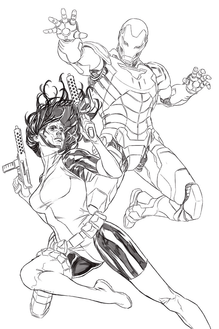 iron man coloring pages realistic