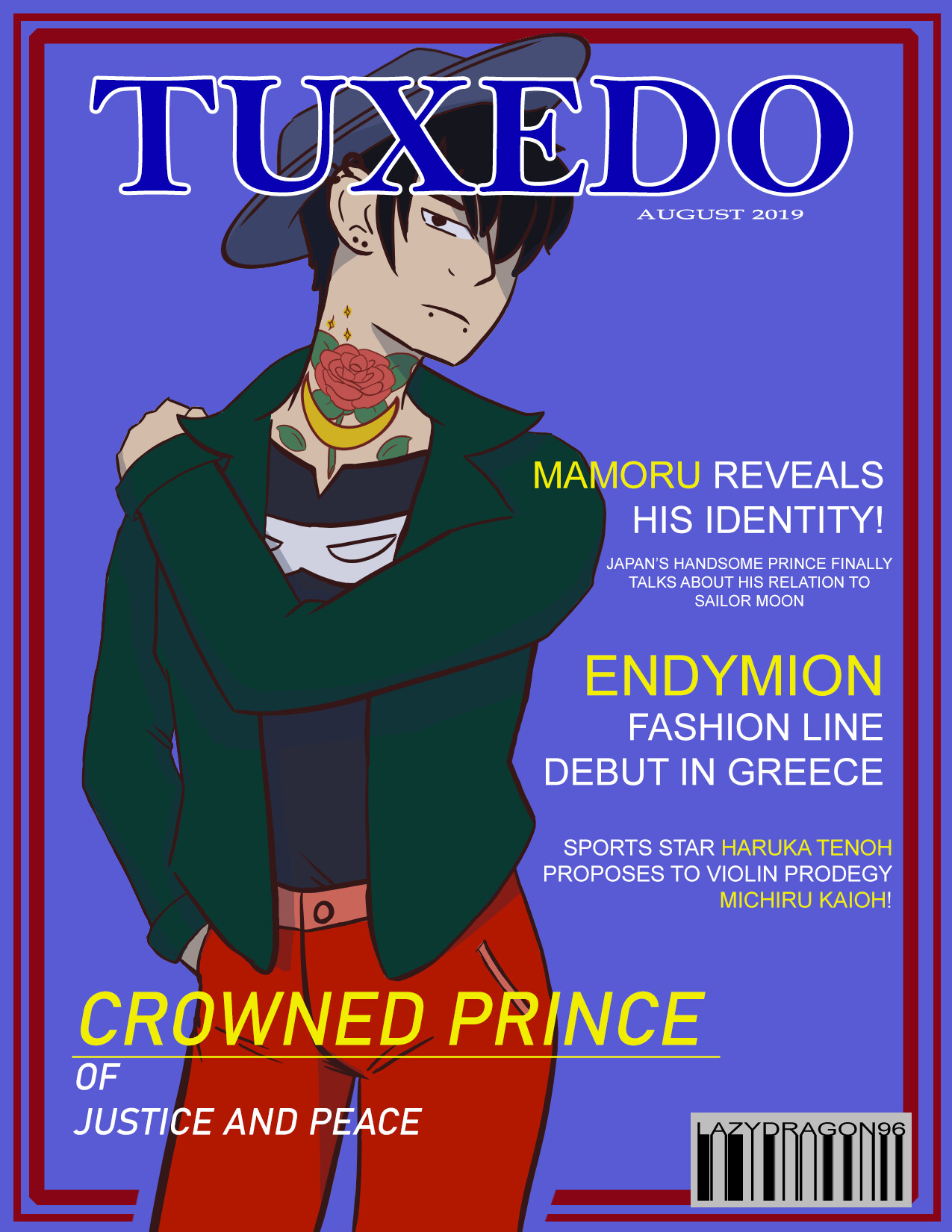 ArtStation - Tuxedo Mask Magazine Cover