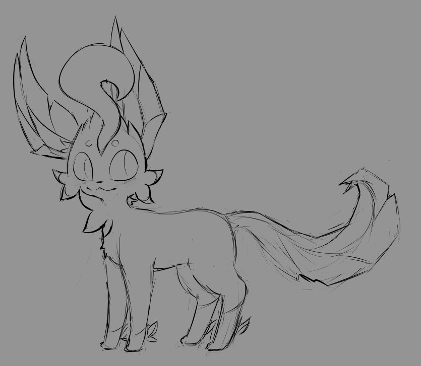 leafeon coloring page