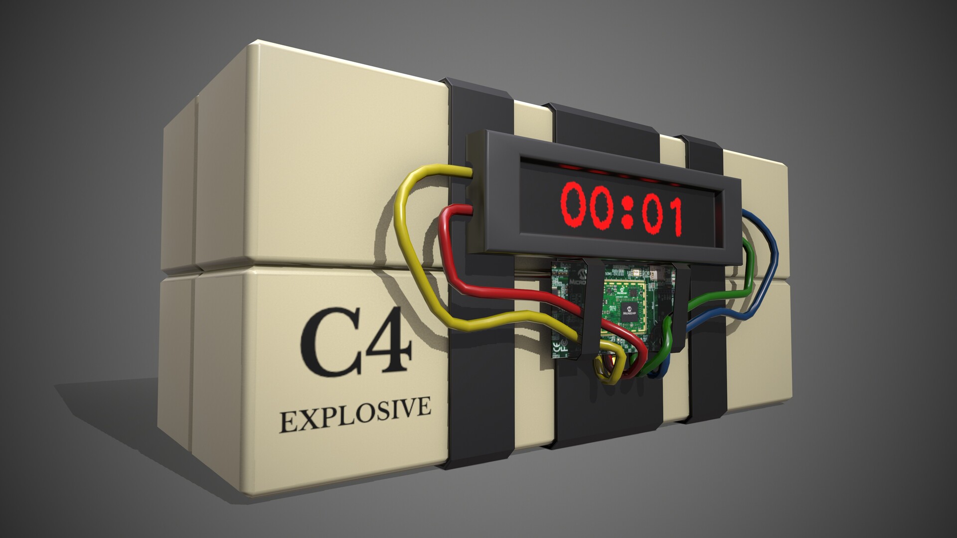 ArtStation - C4 Bomb