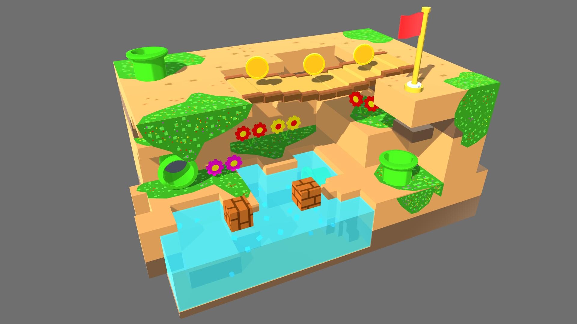 Mayuresh Satam - Mario-Inspired Stylized Fan Art Level