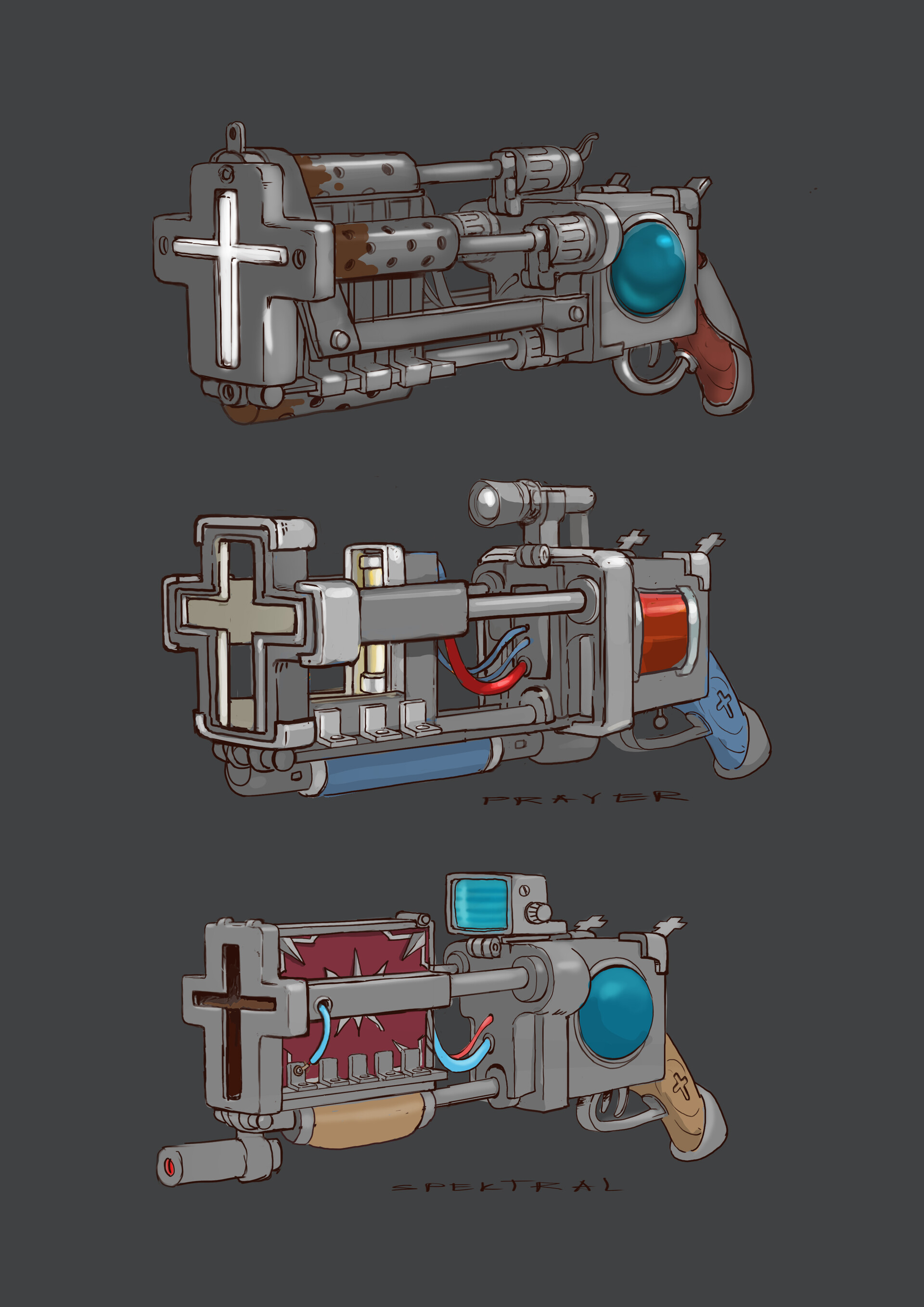 ArtStation - priest's pistol