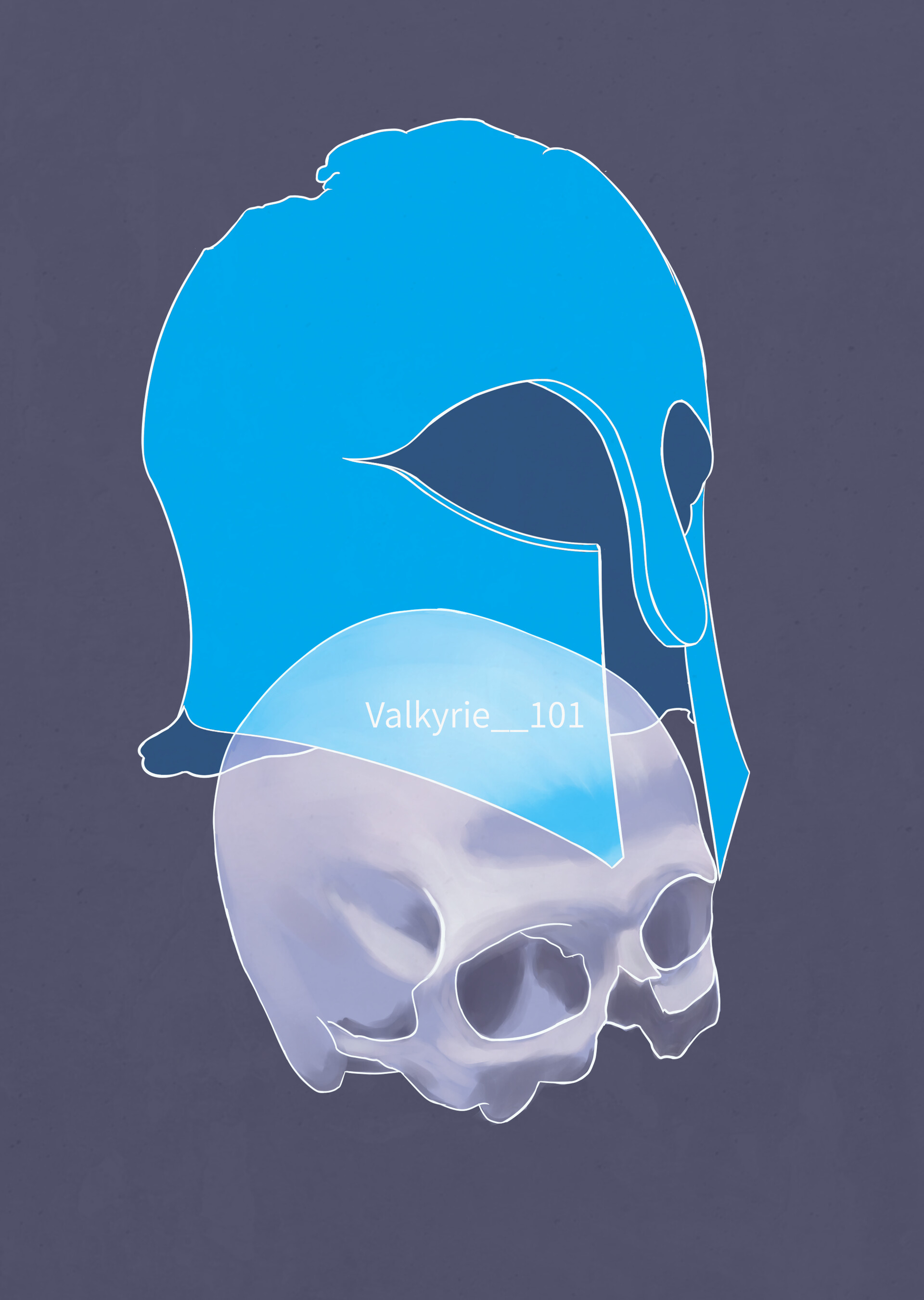 ArtStation - Corinthian helmet with skull