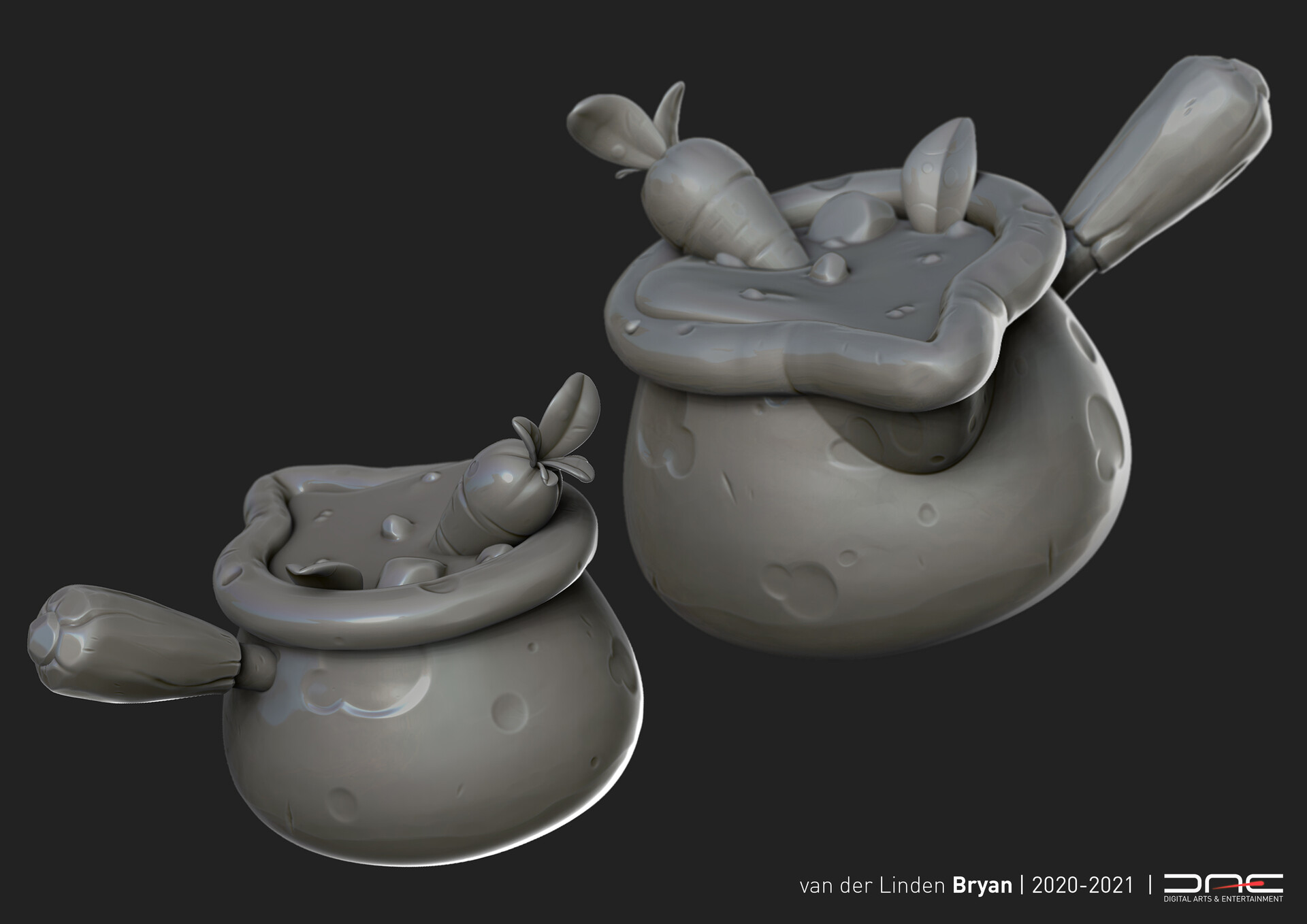 Bryan van der Linden - Dwarven Cook's essentials - Sculpted scene
