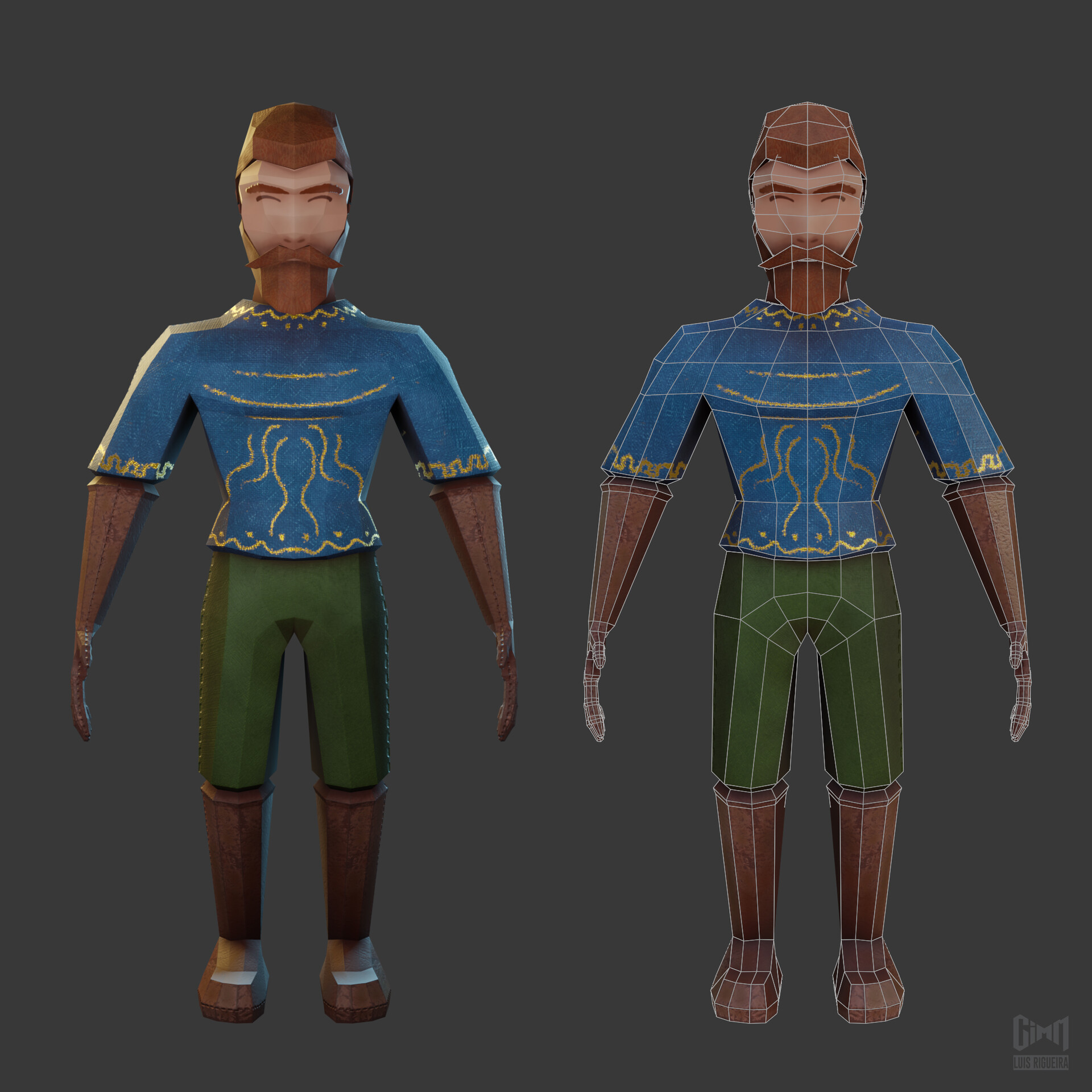 ArtStation - Low poly characther