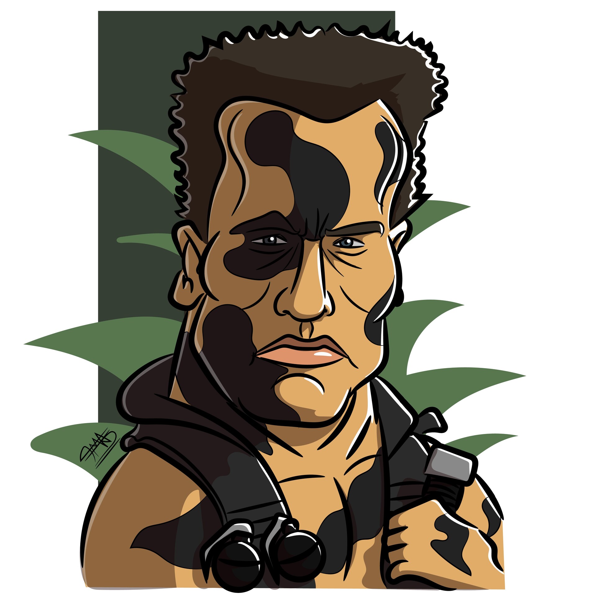 ArtStation - Arnold Schwarzenegger is John Matrix