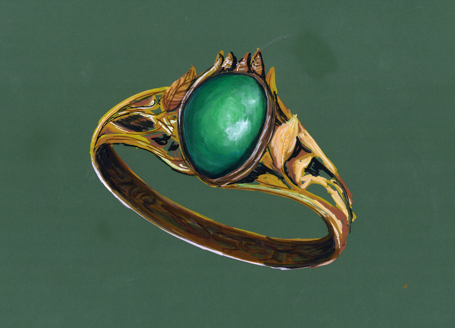ArtStation - Gold Ring - Marker-202103