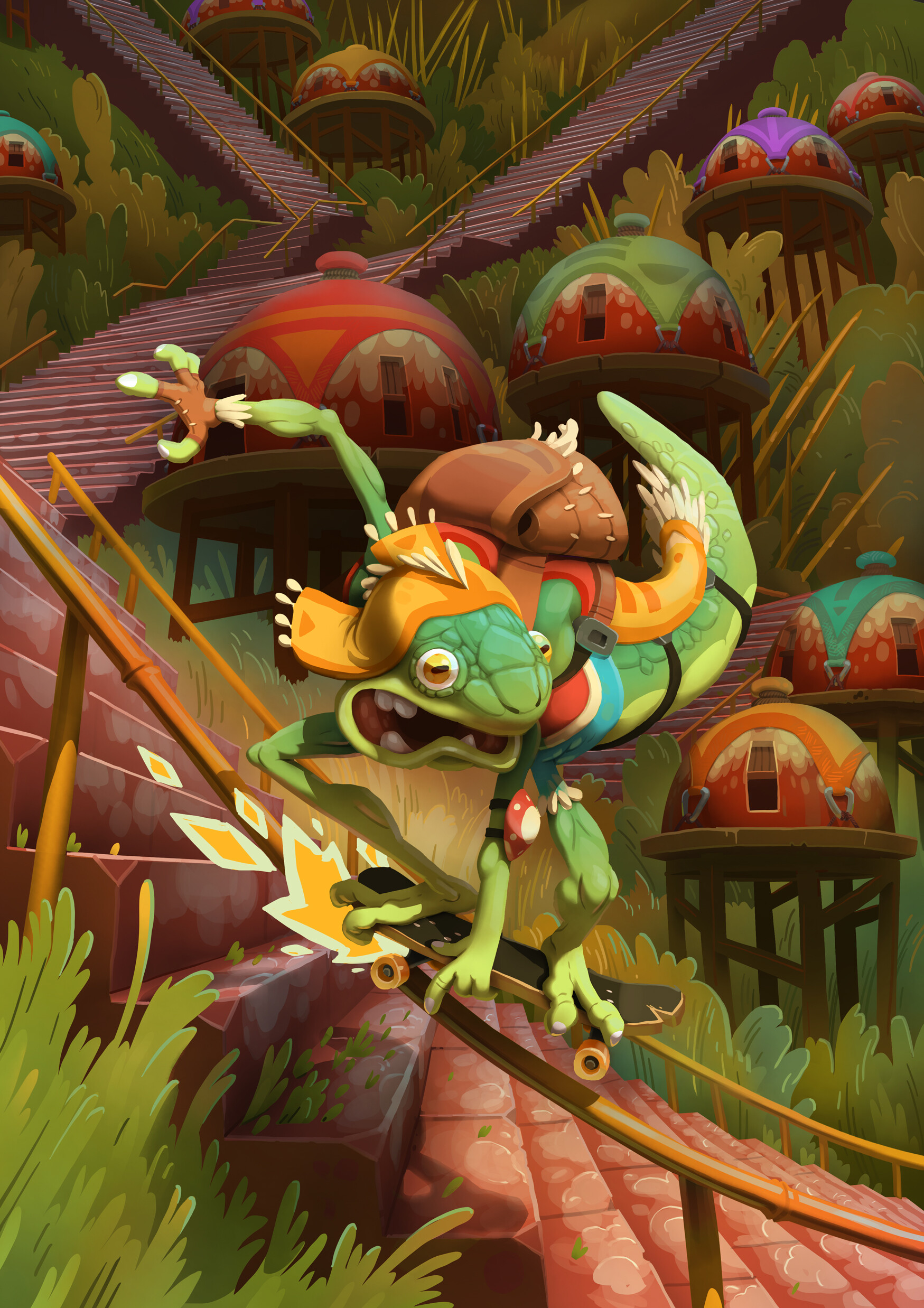 ArtStation - Lizard pro Skater 2