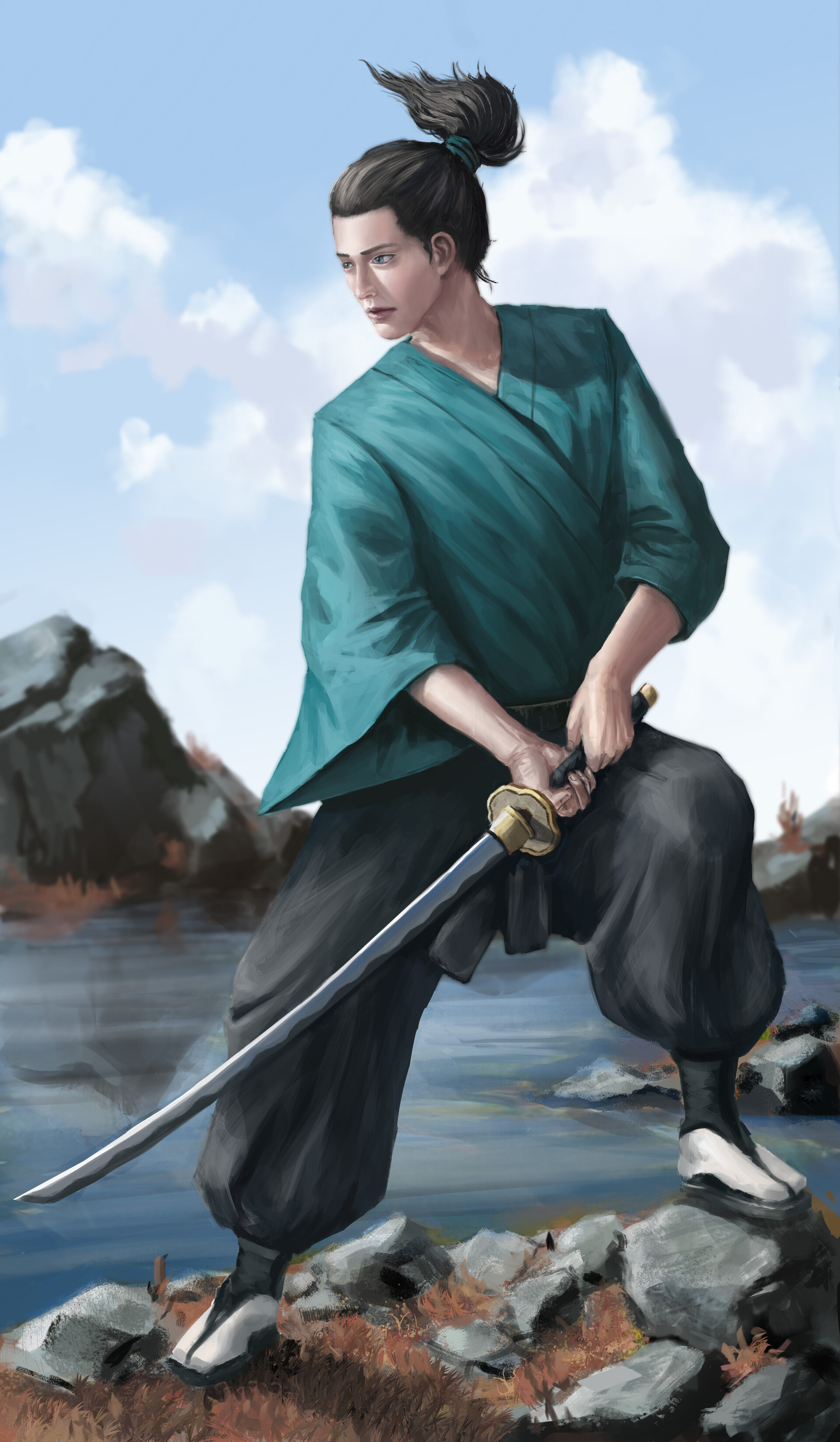 Samurai training by me : r/ImaginaryCharacters