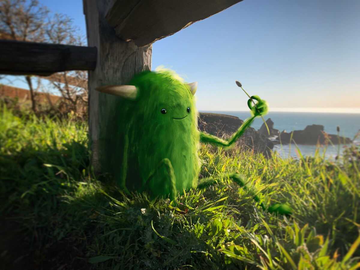 ArtStation - “Grass monster enjoys the view”
