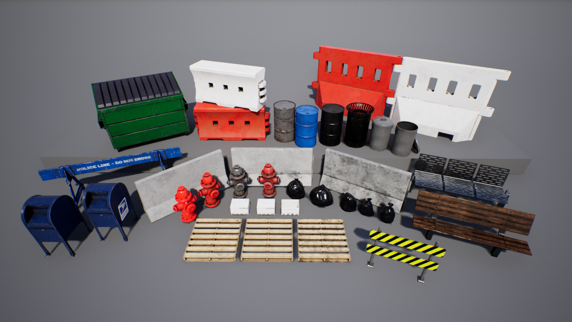 ArtStation - Game Ready Street Props Vol.1