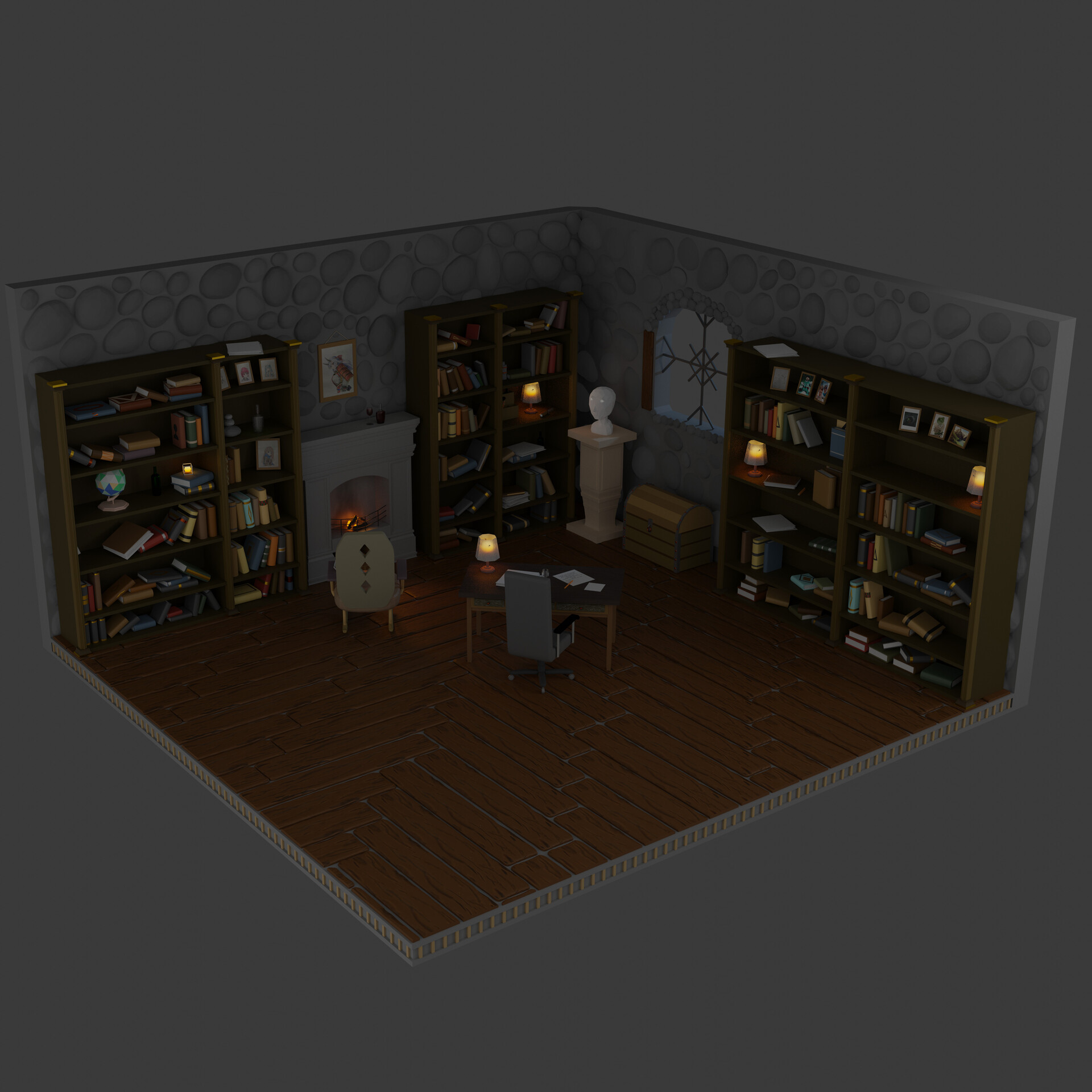 ArtStation - Old library