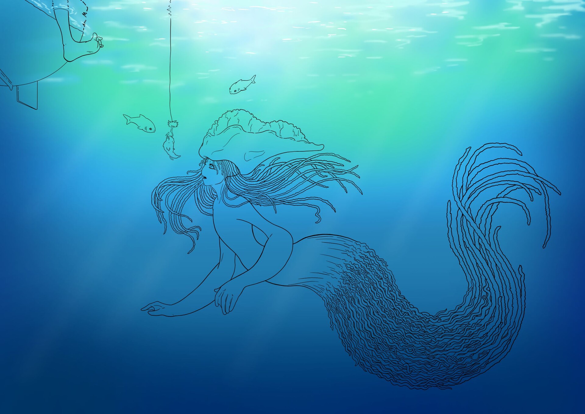 ArtStation - WIP Portuguese Man-o-Warmaid Background Development