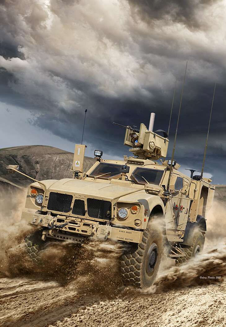 ArtStation - M1240A1 M-ATV (box art for RFM)
