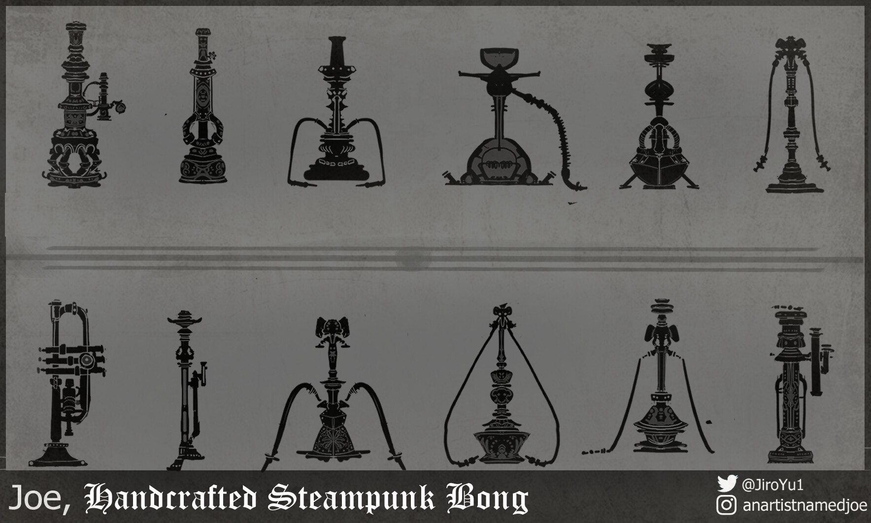 Joe, - Handcrafted Steampunk Bong