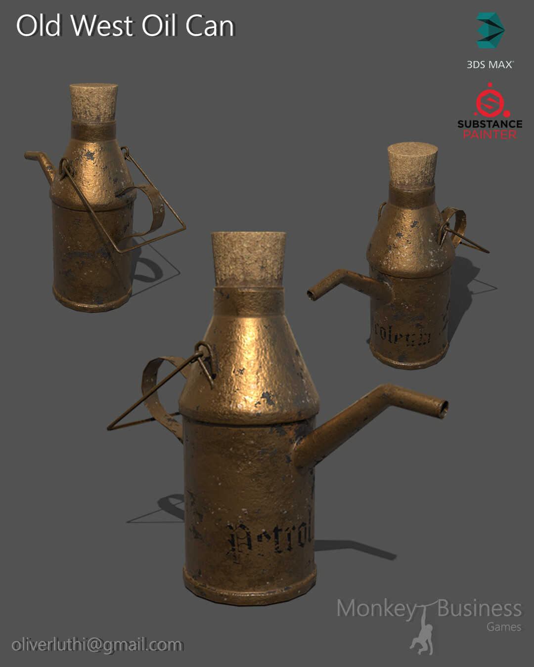 ArtStation - Old West Oil Can