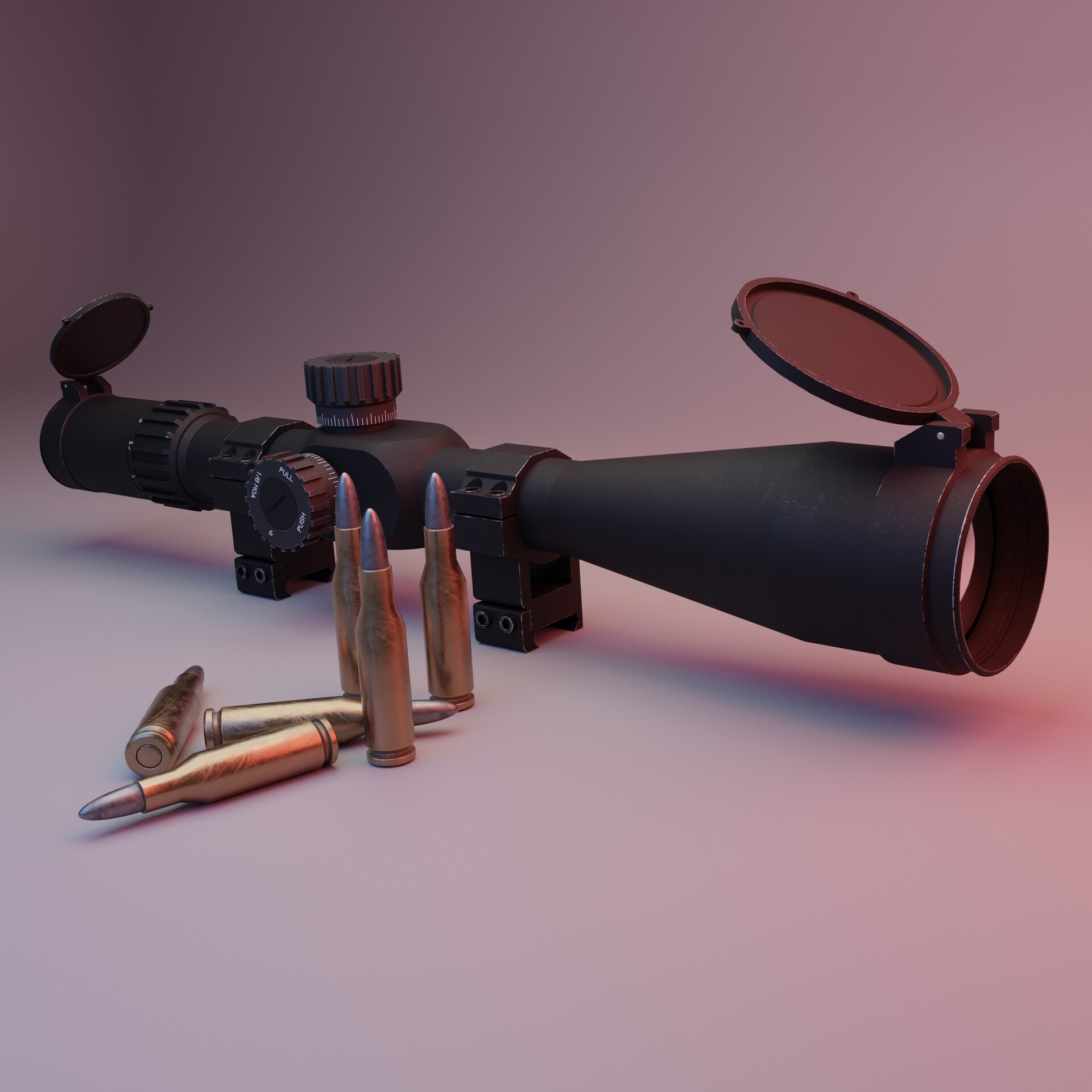 ArtStation - Rifle Scope