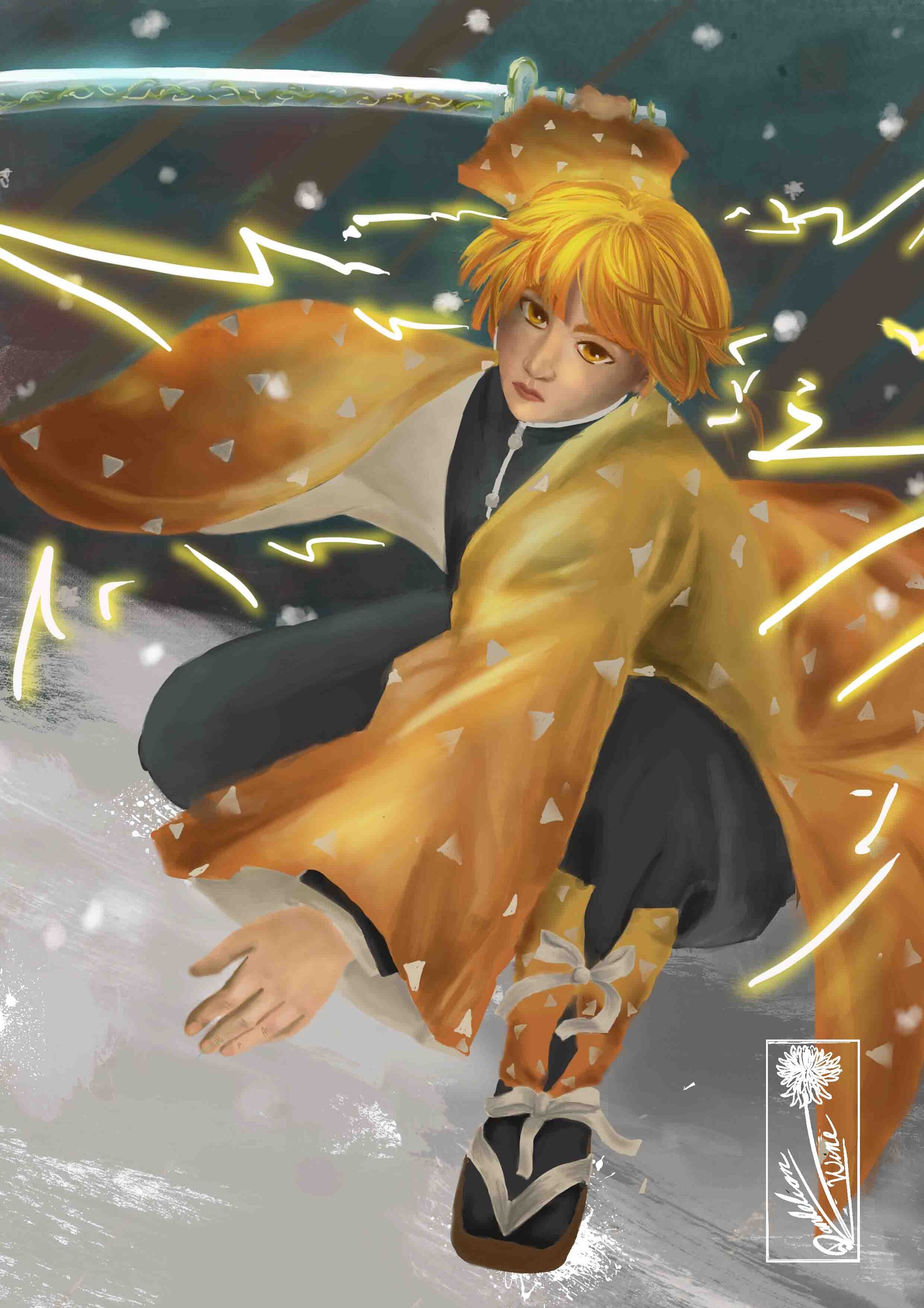 ArtStation - Zenitsu FanArt_2019