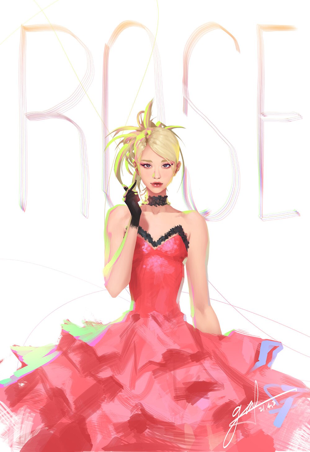 Kang Joo Sung Galgoo Fanartblackpink Rose 팬아트 블랙핑크 로제 2021
