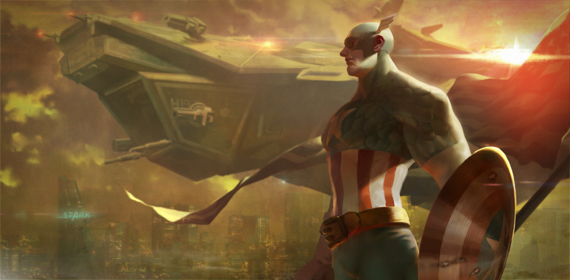 ArtStation - Captain America Commercial Painting
