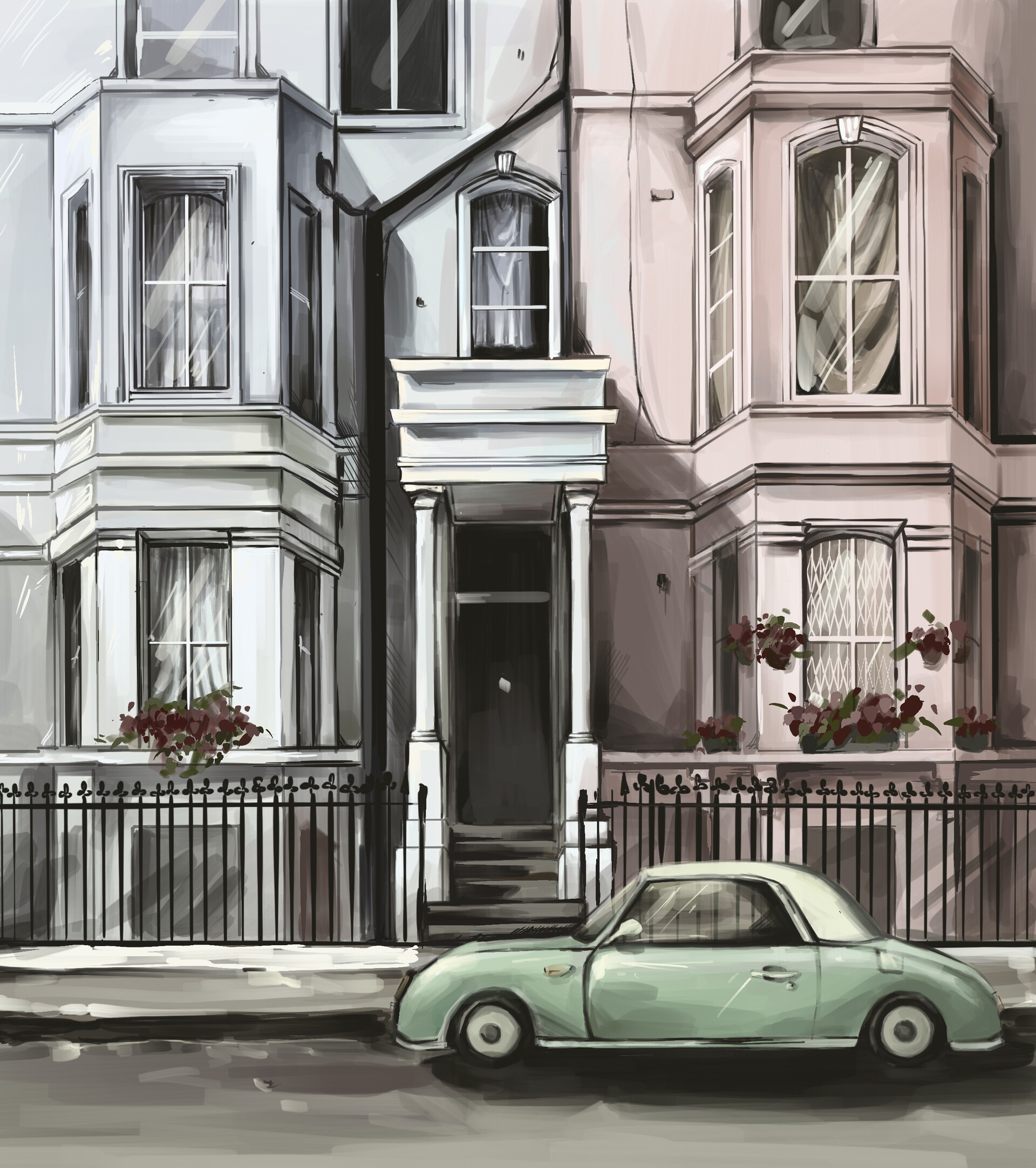 ArtStation - frontal_perspective_exterior