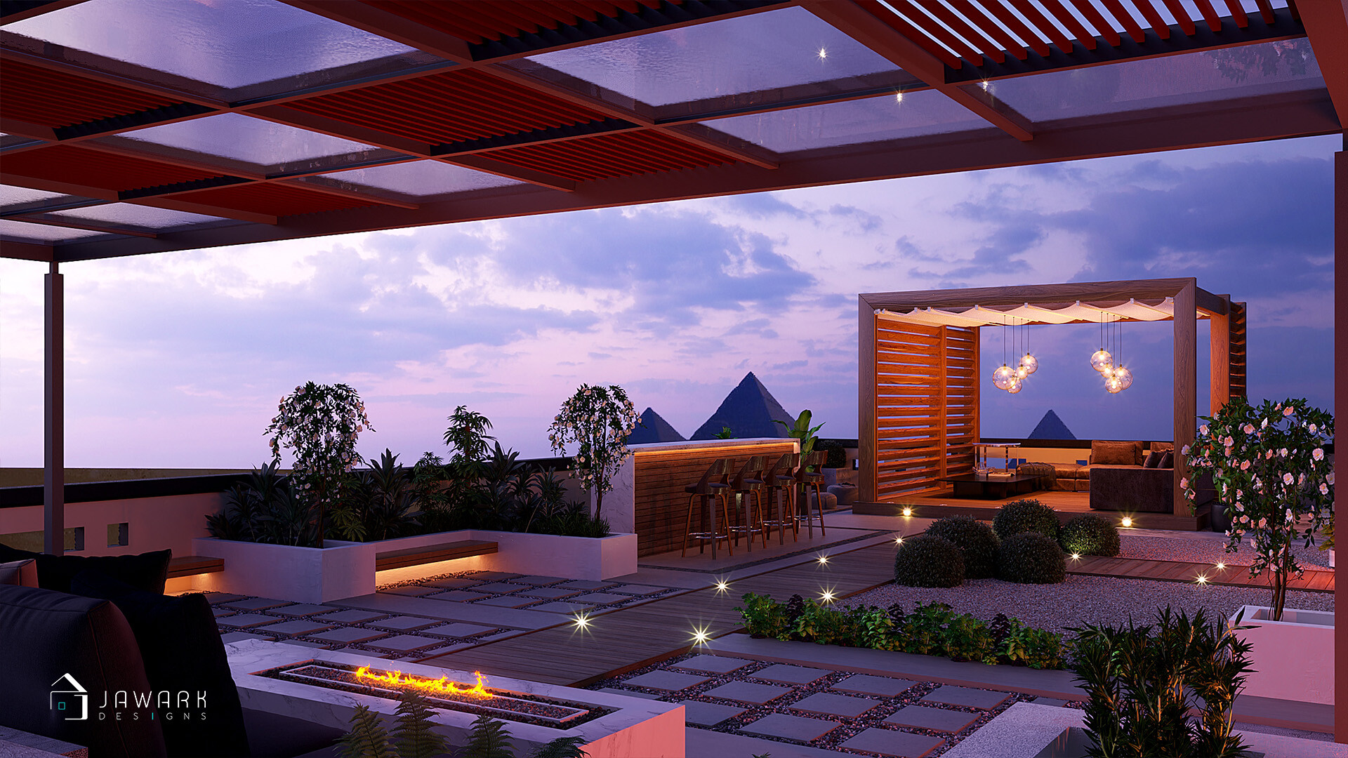 Jawark - La Joie Pyramids Roof Top