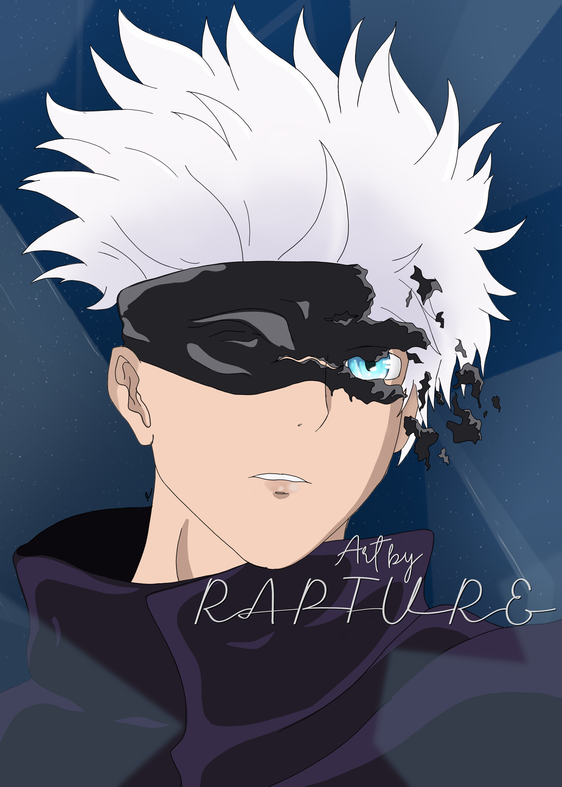 Shatter - Gojo Satoru (Jujutsu Kaisen) Fanart : r/anime