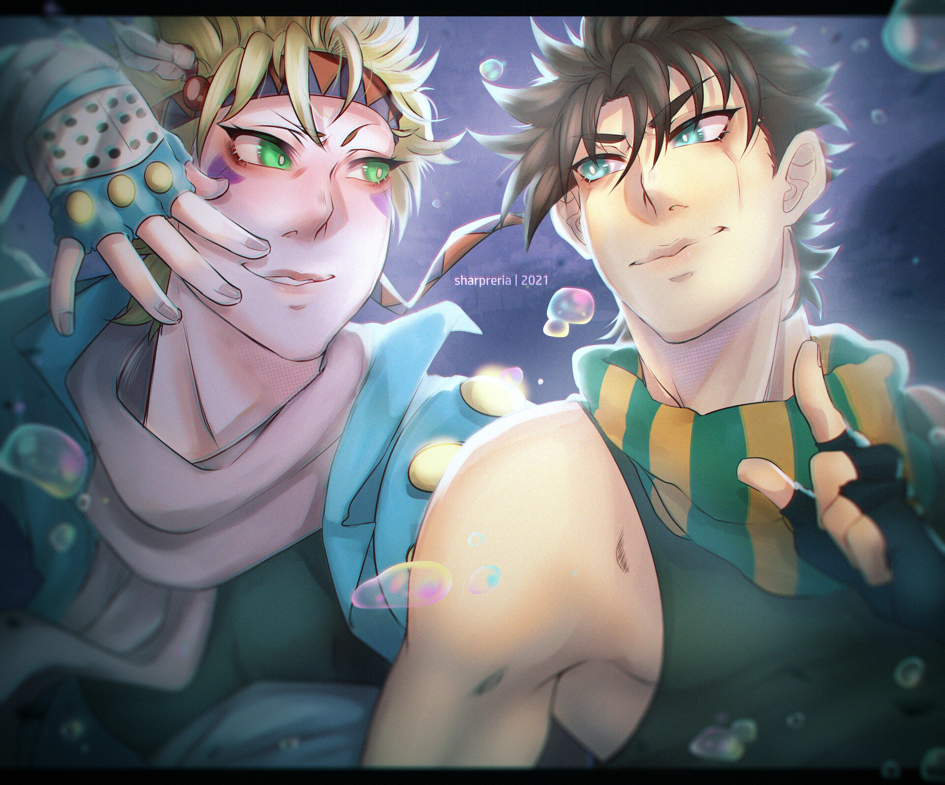 ArtStation - 【 Fanart 】Bloody Stream (JJBA)