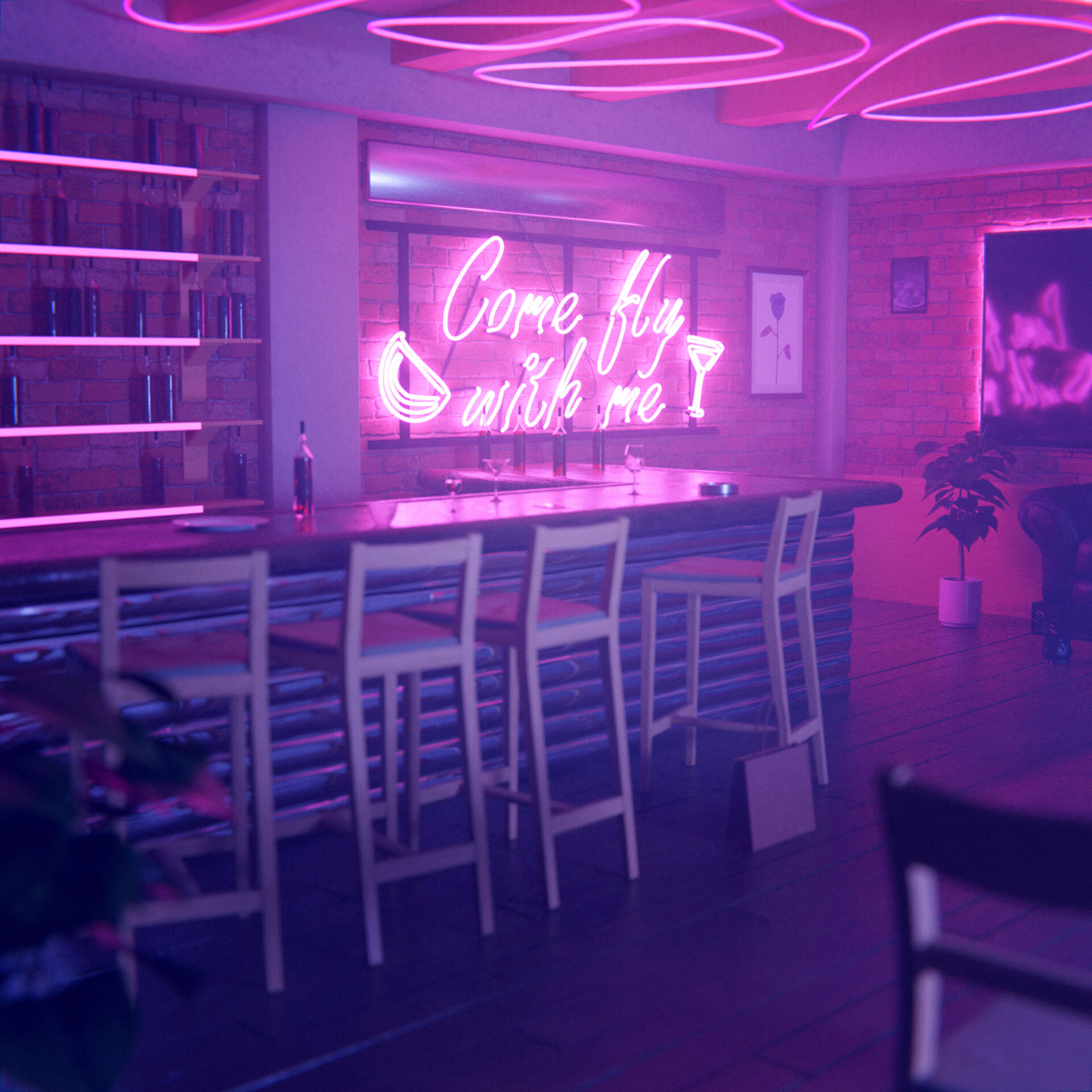 ArtStation Neon Bar ArtStation Neon Bar