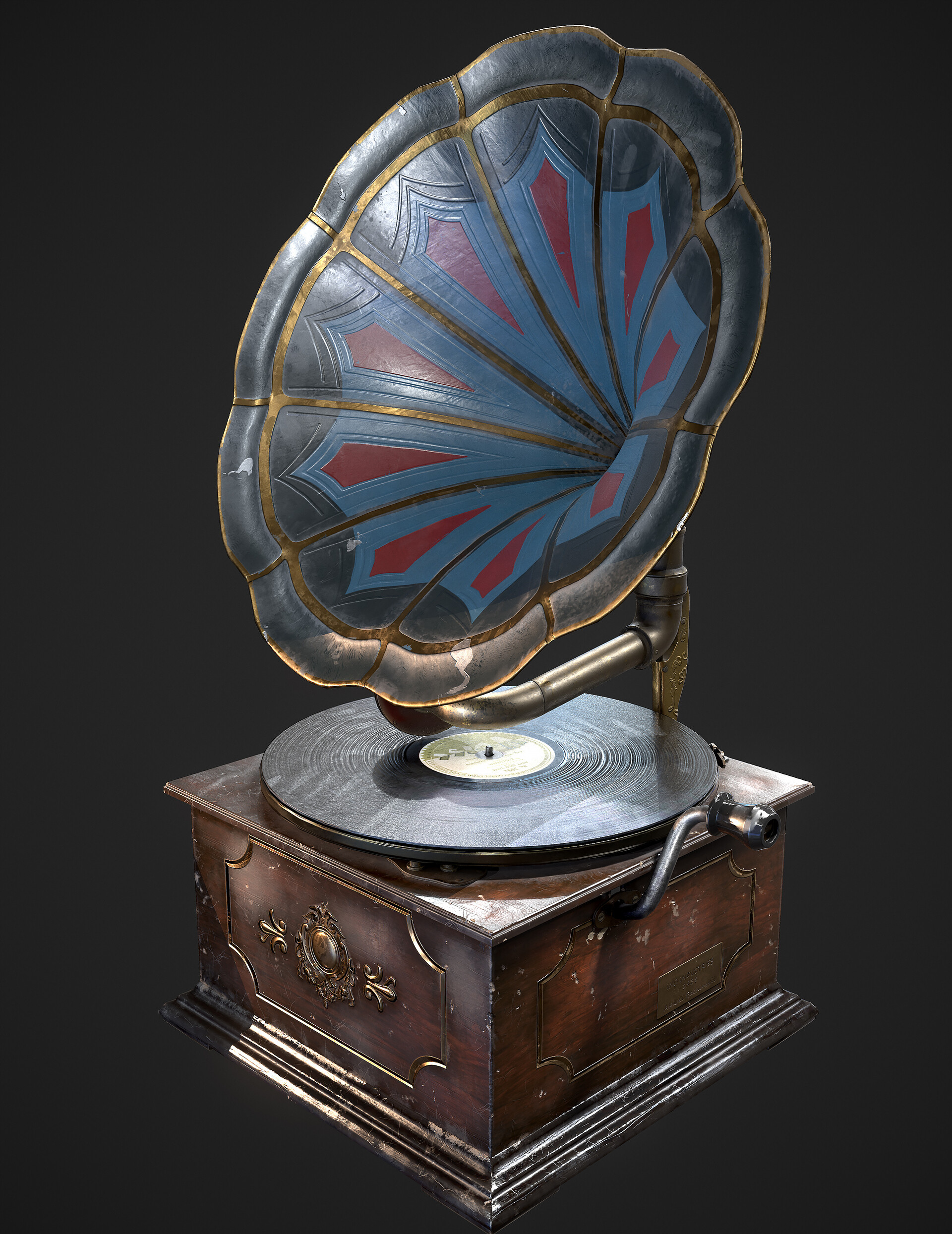 ArtStation - Old Retro Gramophone