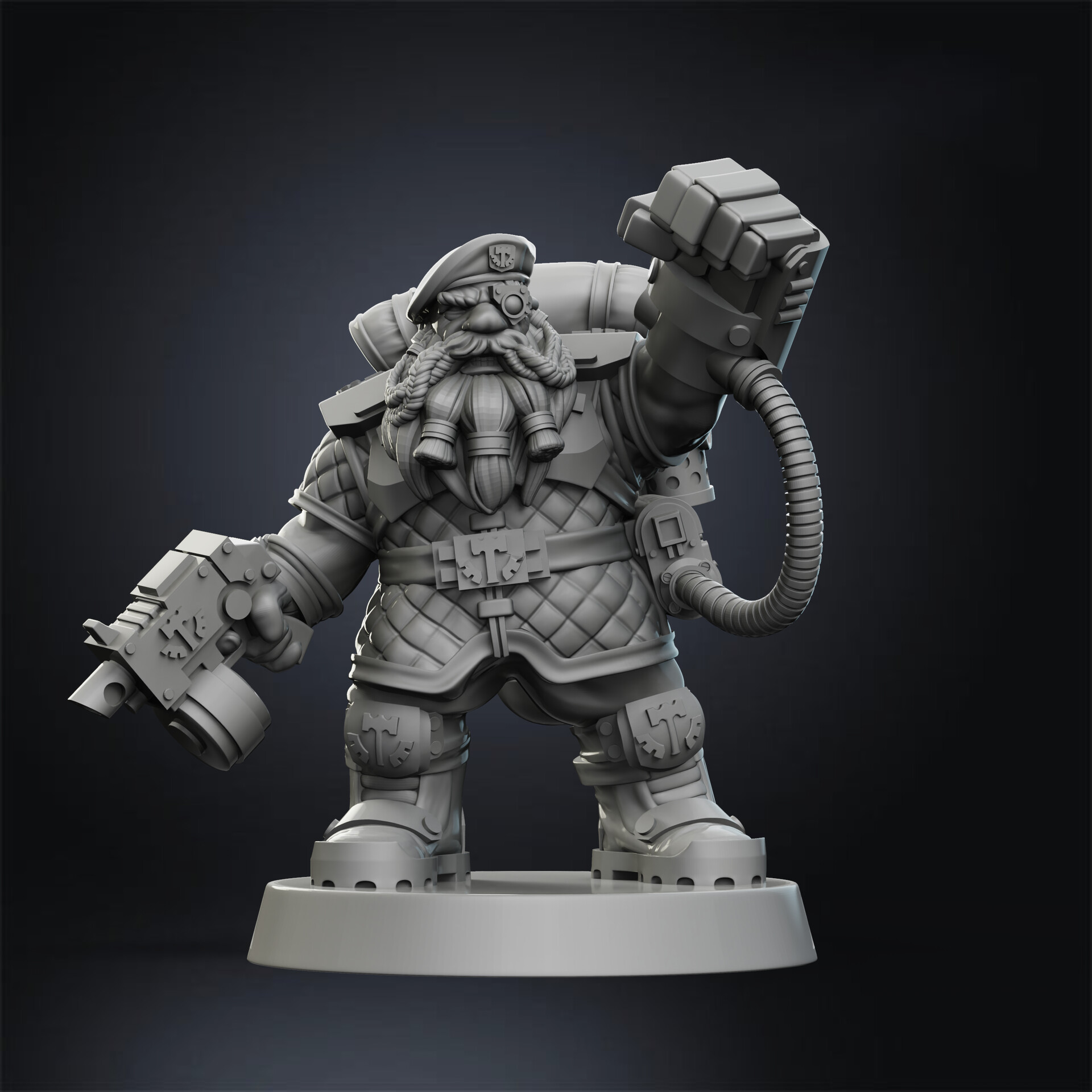 ArtStation - Space Dwarf Sergeant