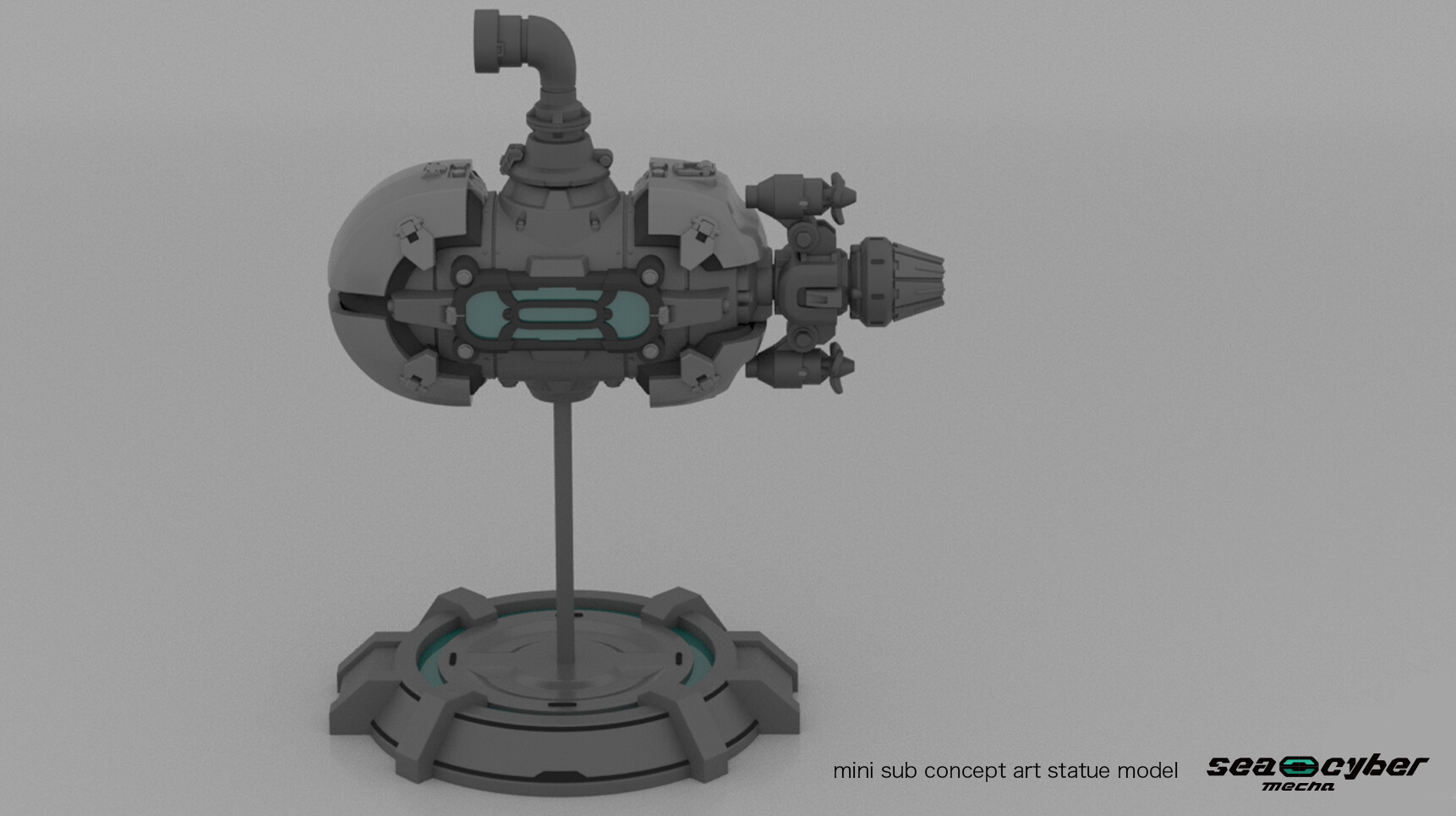 ArtStation - mini sub statue model and other