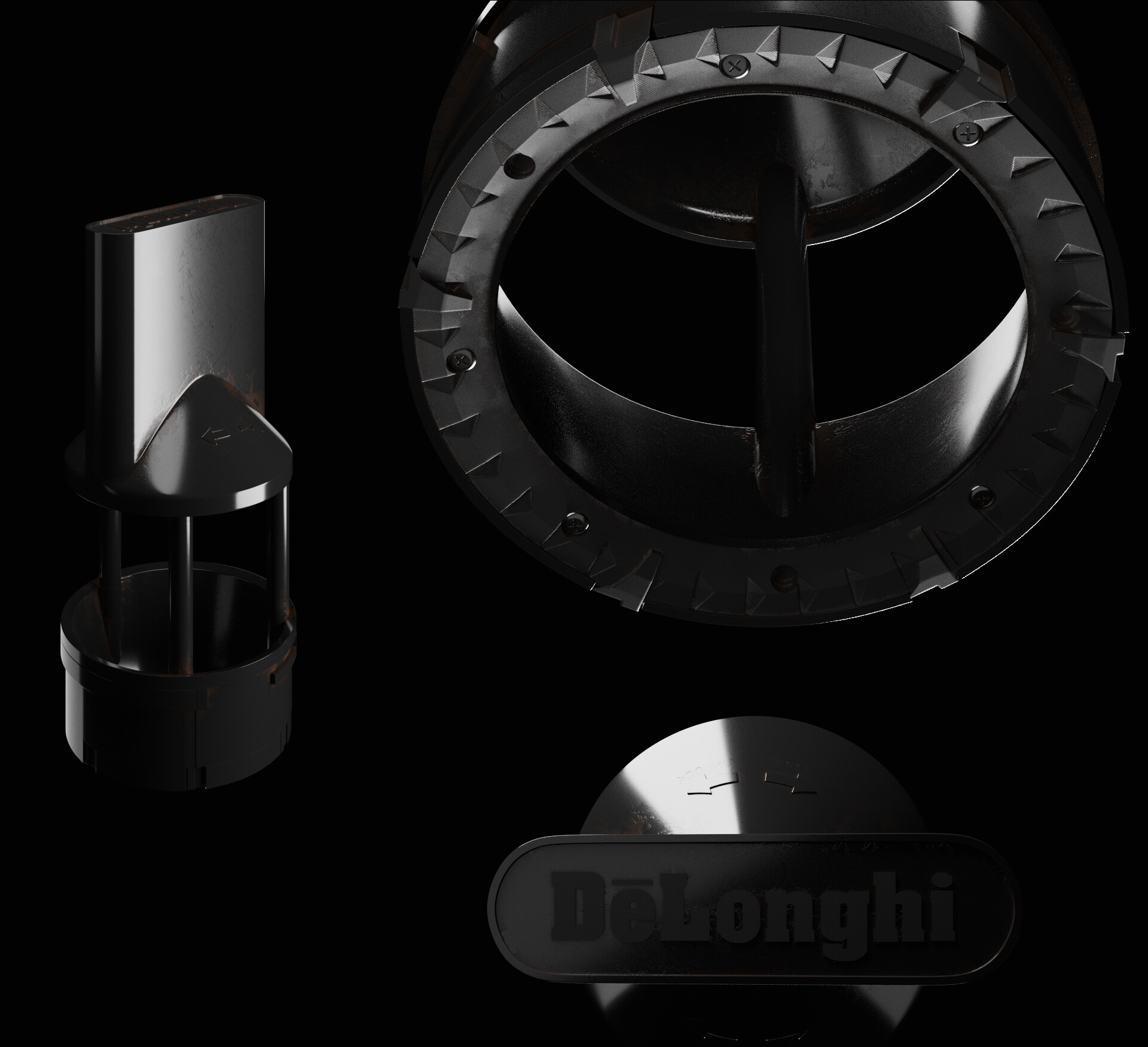 ArtStation - coffee grinder interior