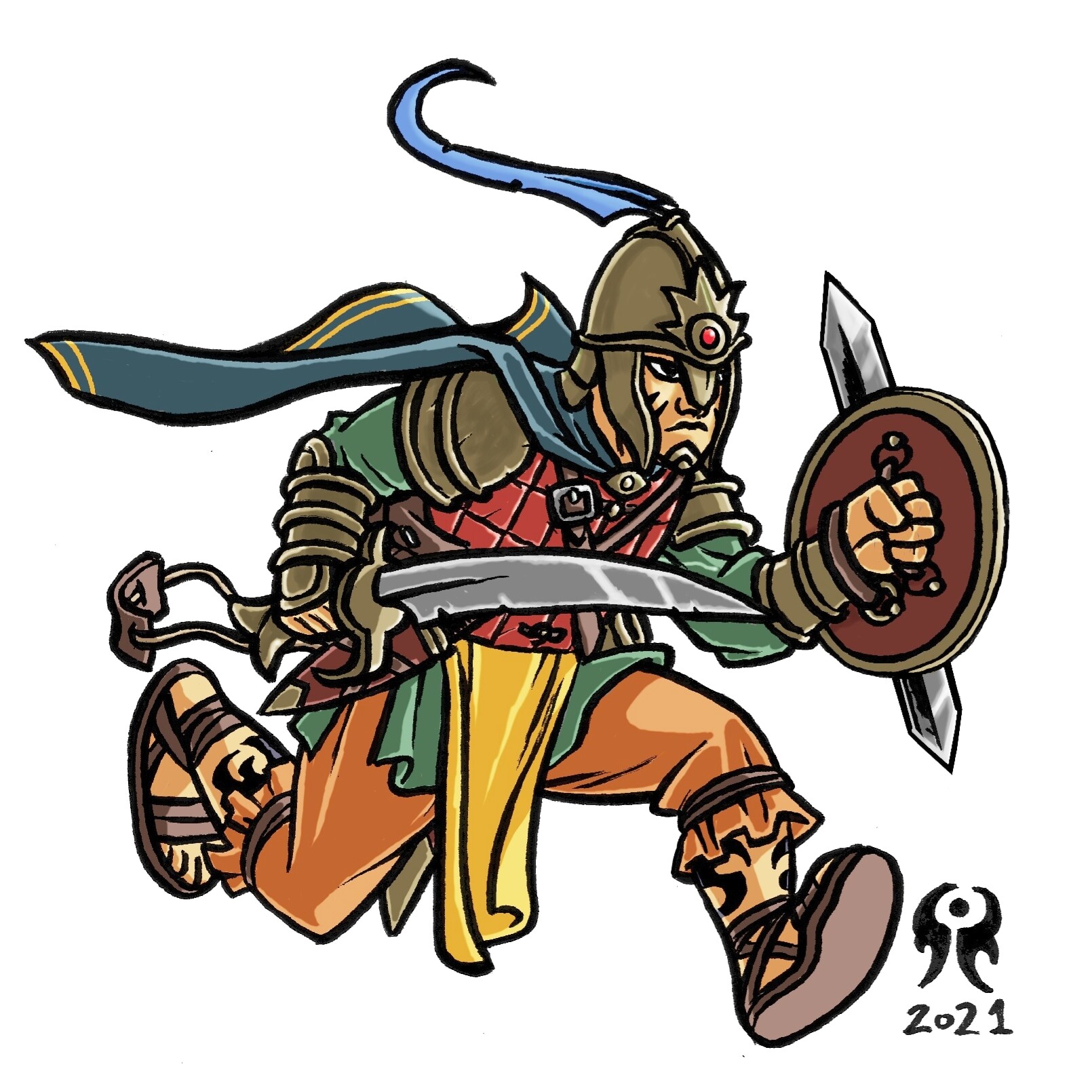 ArtStation - Running Warrior