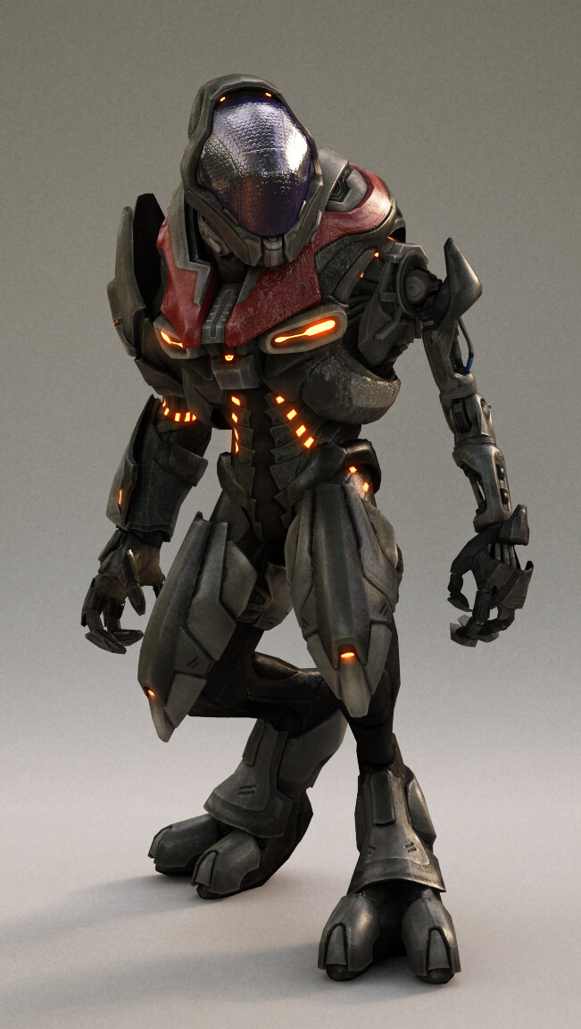 ArtStation - Sangheili #1 - Halo Reach [WIP]