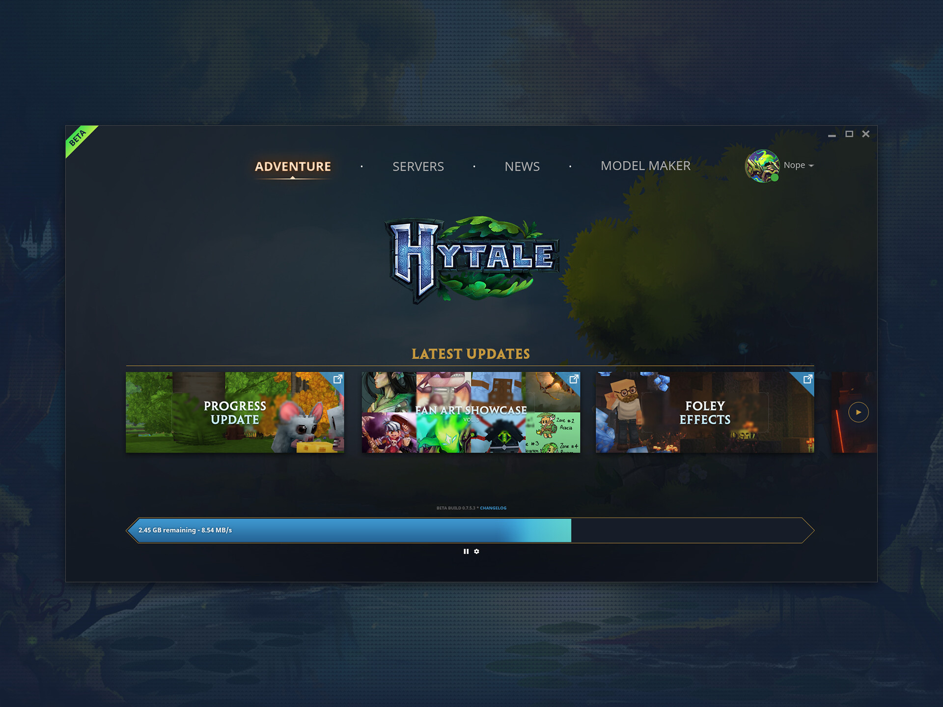 Daniel Morena - Hytale Launcher Concept