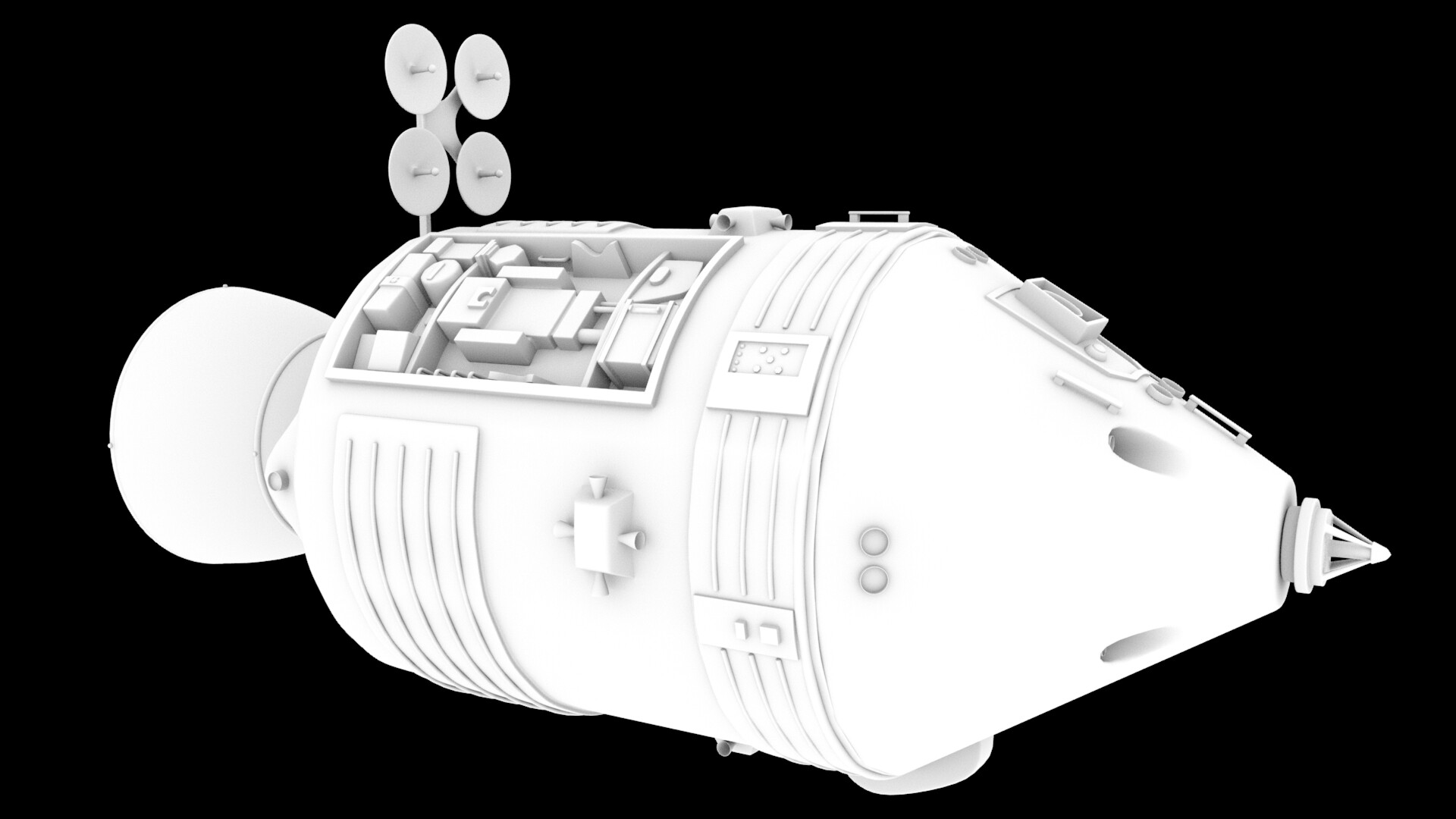 ArtStation - Apollo 11 Command and Service Module