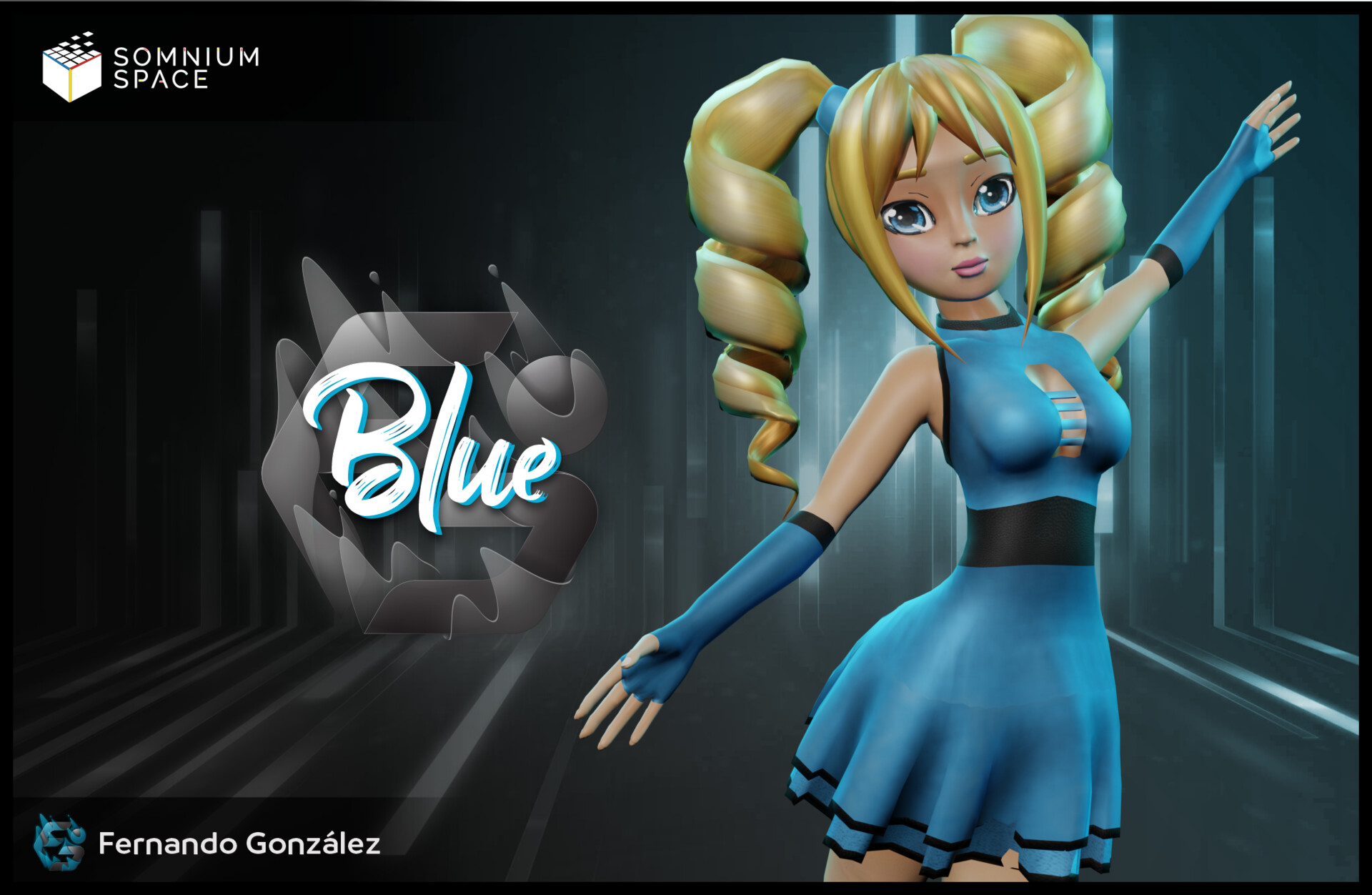 ArtStation - Blue VR Avatar (OC)