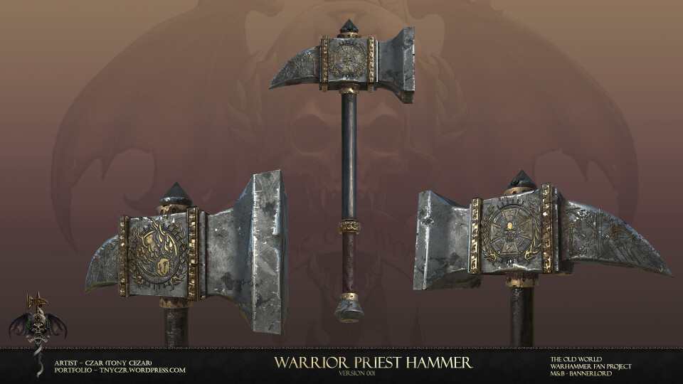 ArtStation - Warrior Priest Hammer