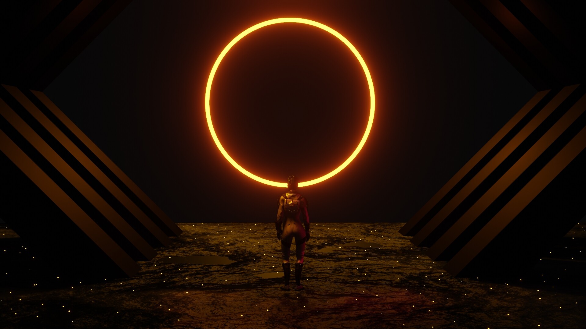 ArtStation - Orange lights station