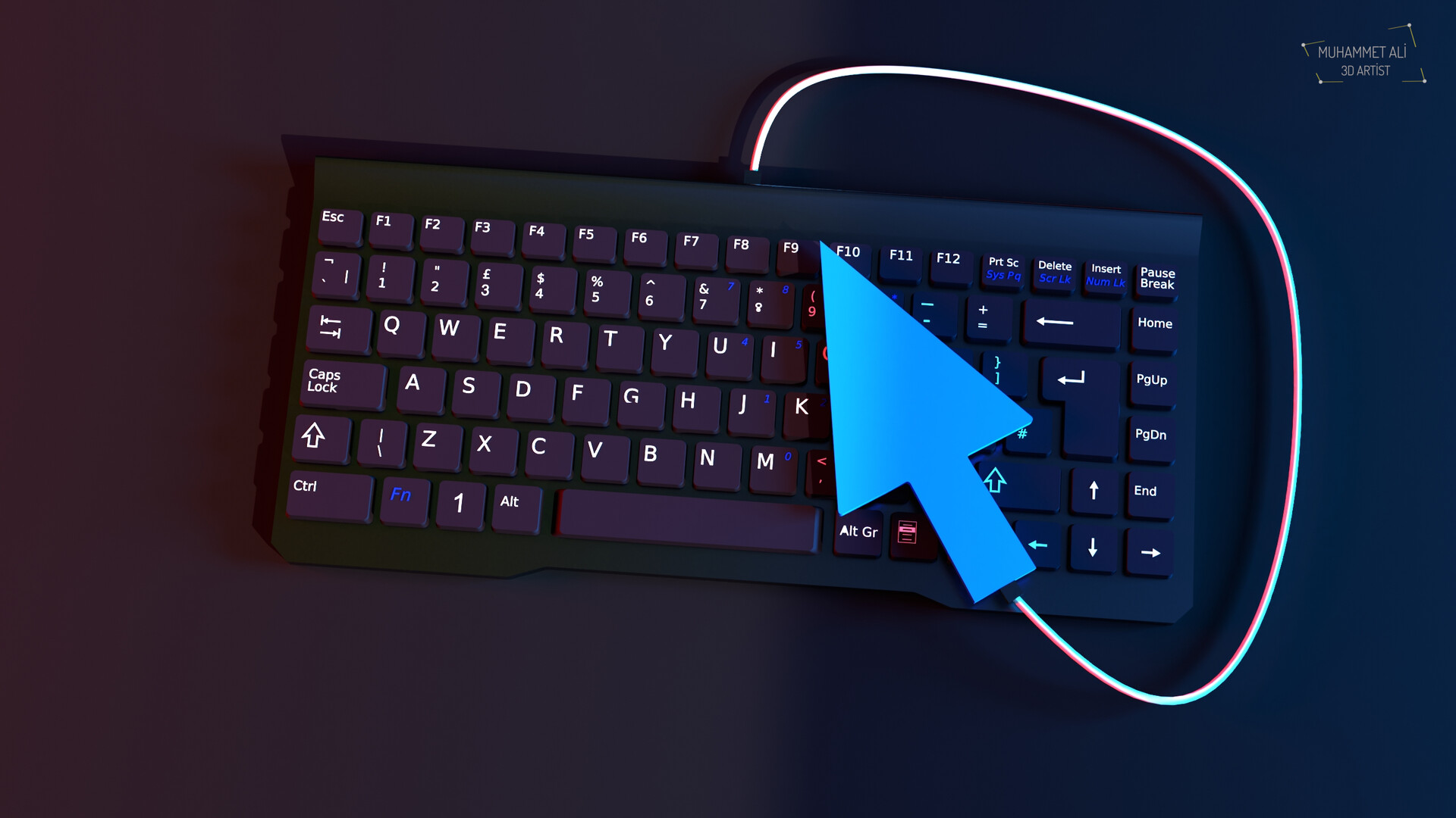 ArtStation - Keyboard modeling