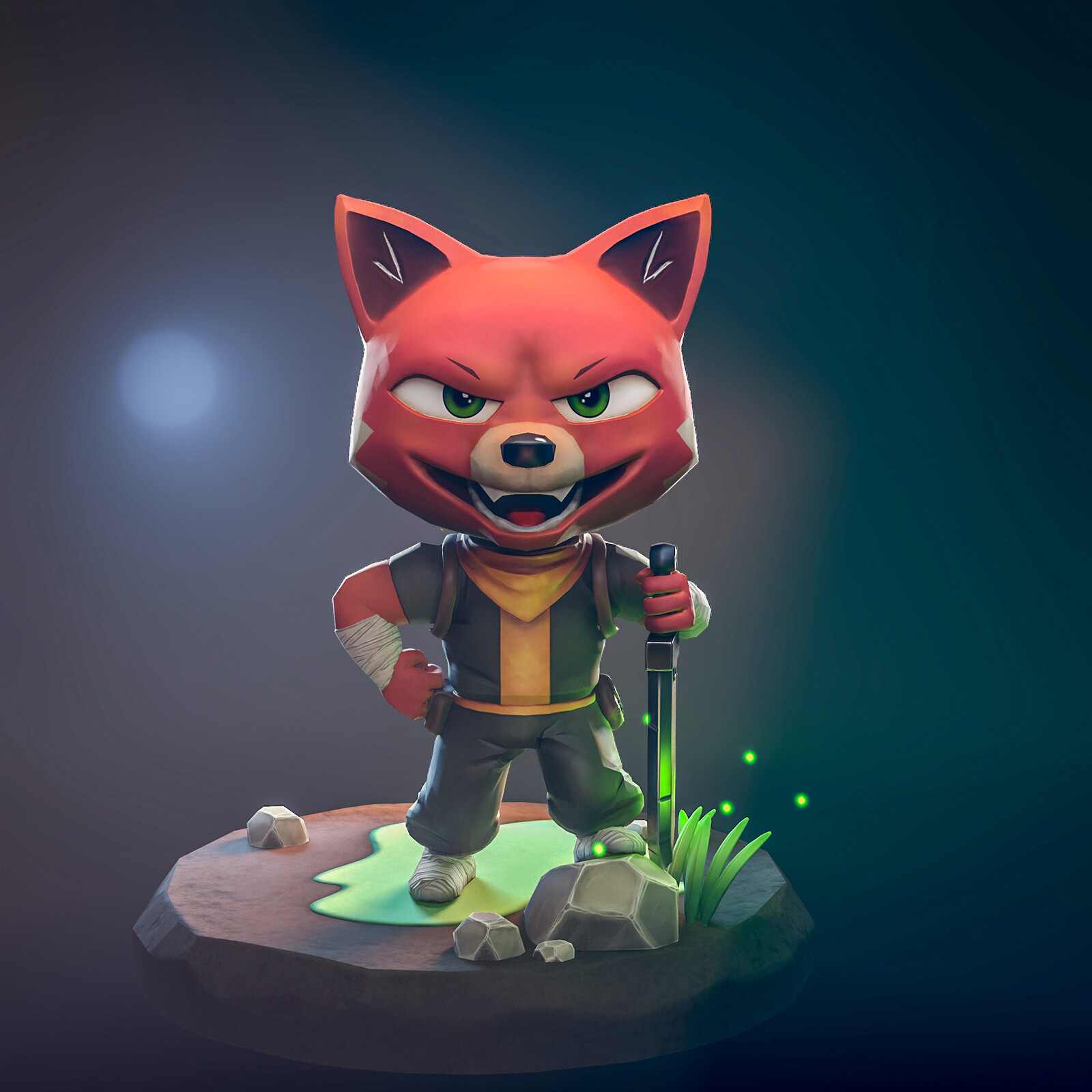 ArtStation - Fox Warrior
